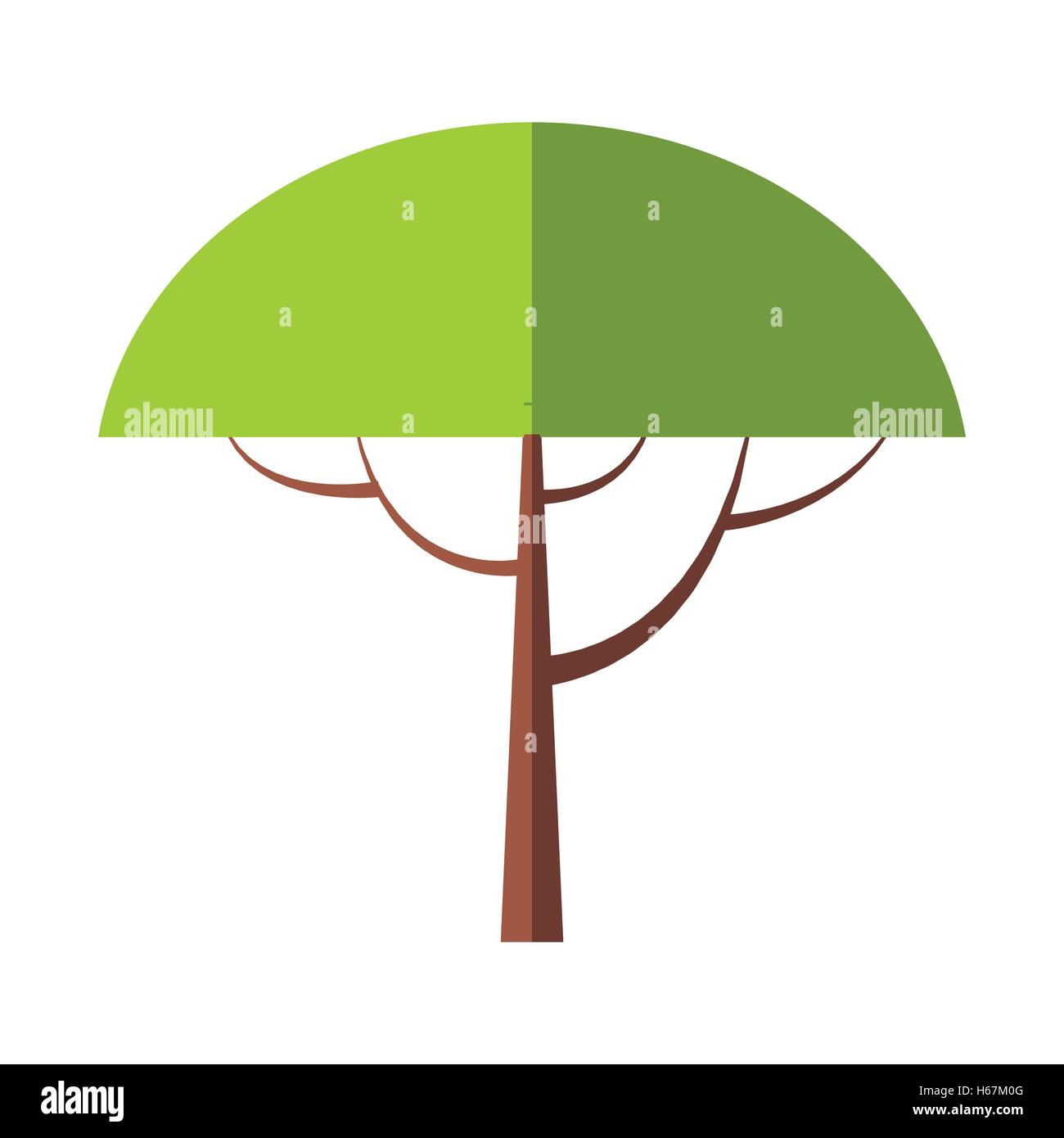 New tree flat symbol Stock Vector Image & Art - Alamy