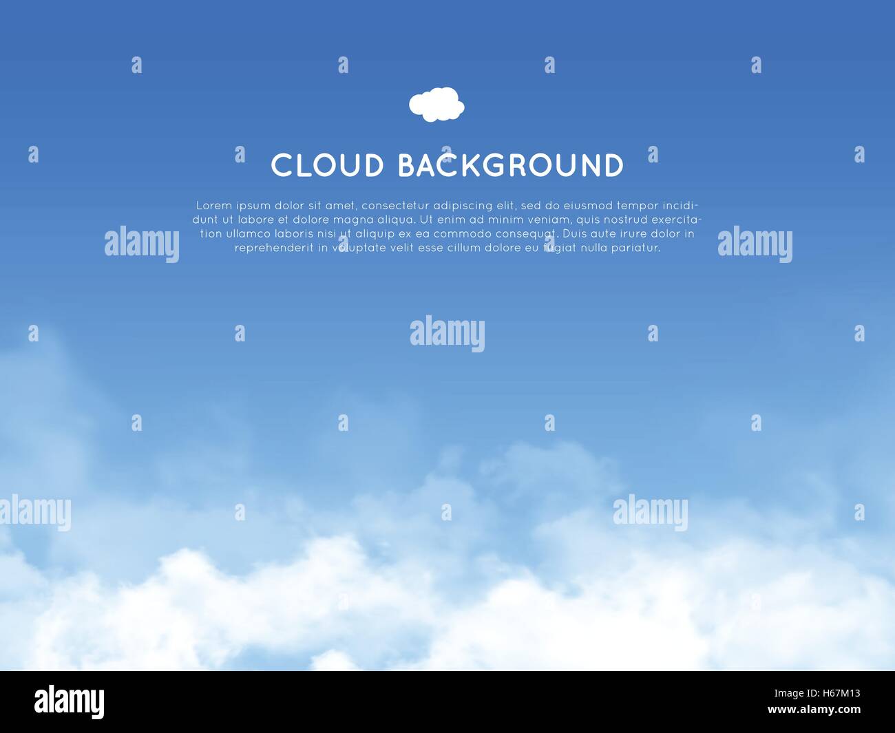 Cloud realistic background Stock Vector Image & Art - Alamy