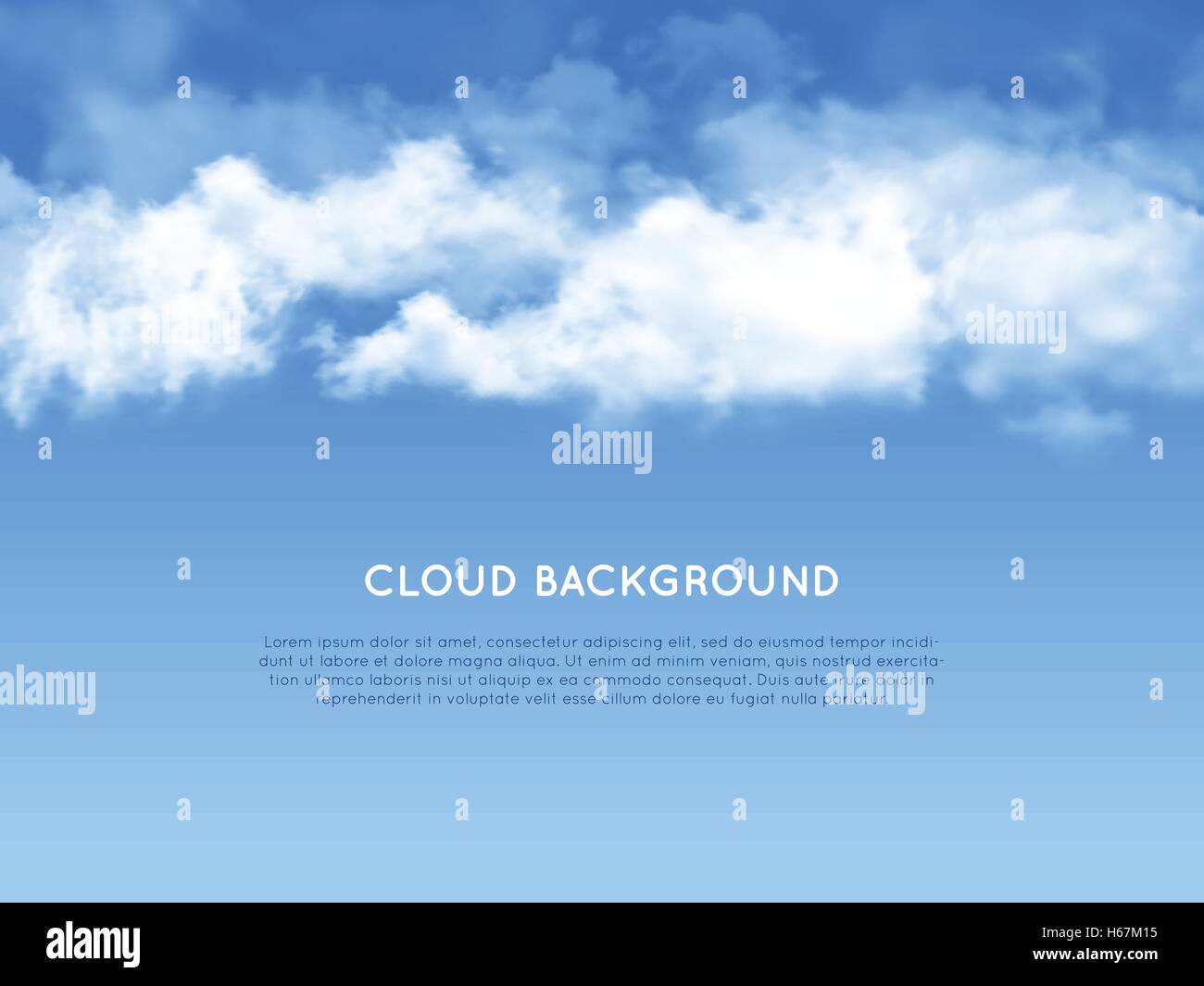 New cloud realistic background Stock Vector Image & Art - Alamy