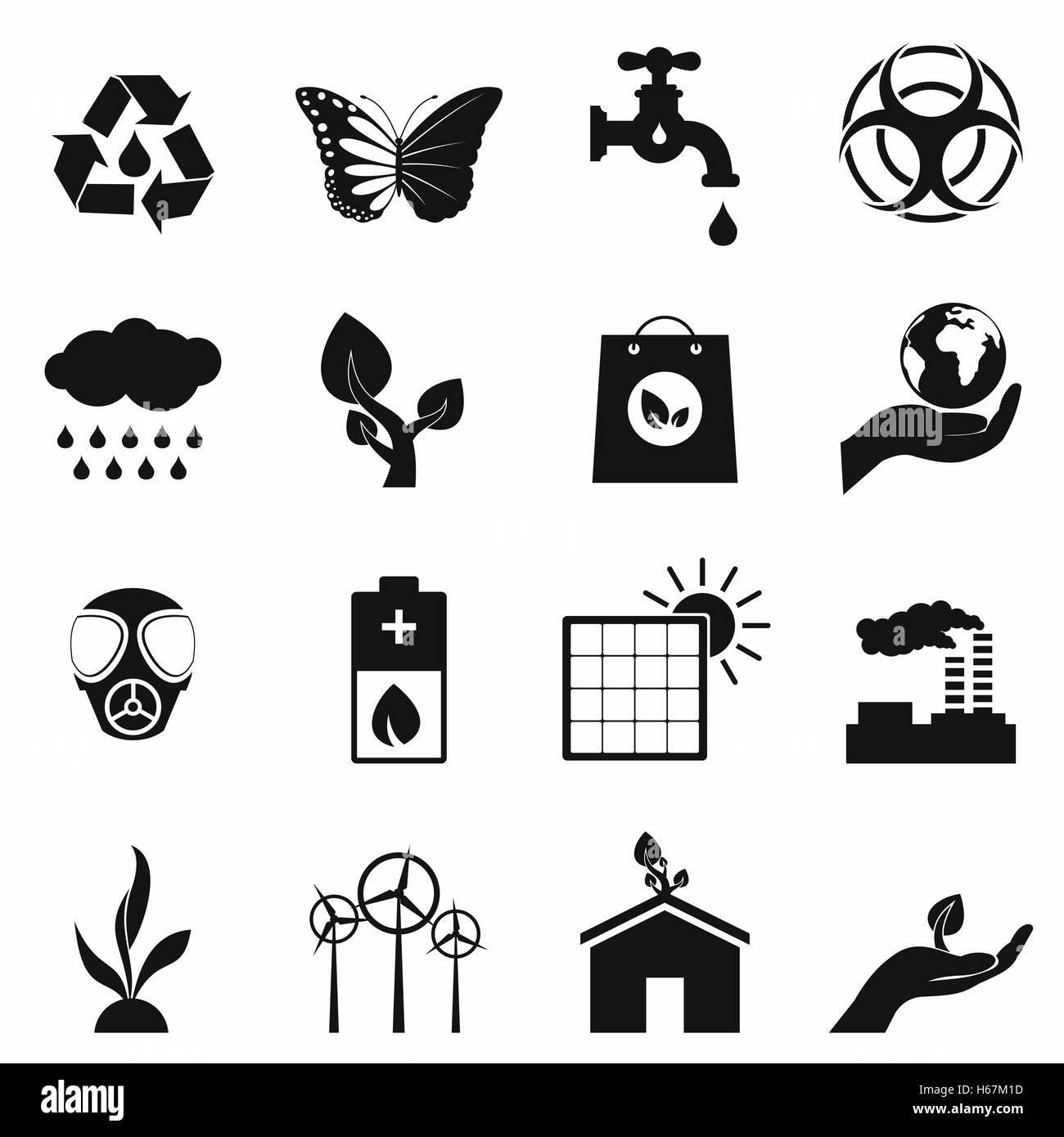 Set standard black web Cut Out Stock Images & Pictures - Alamy