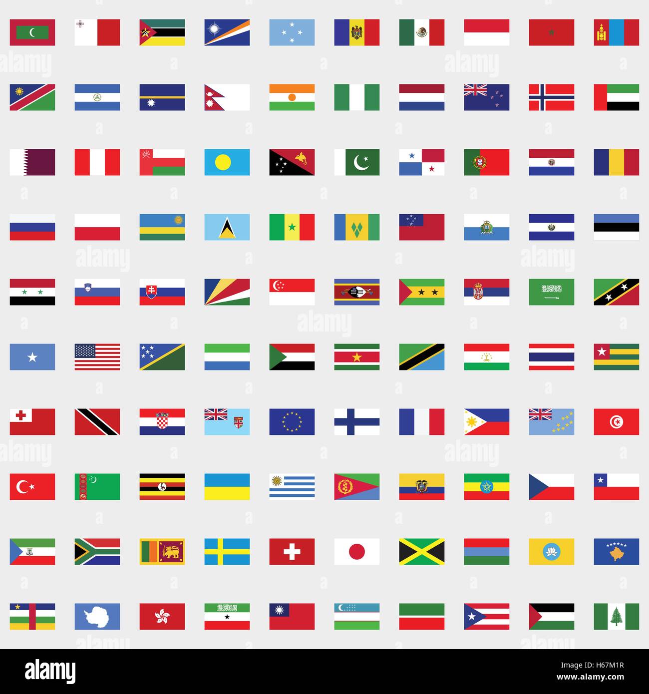 Set asia oceania flags Stock Vector Images - Alamy