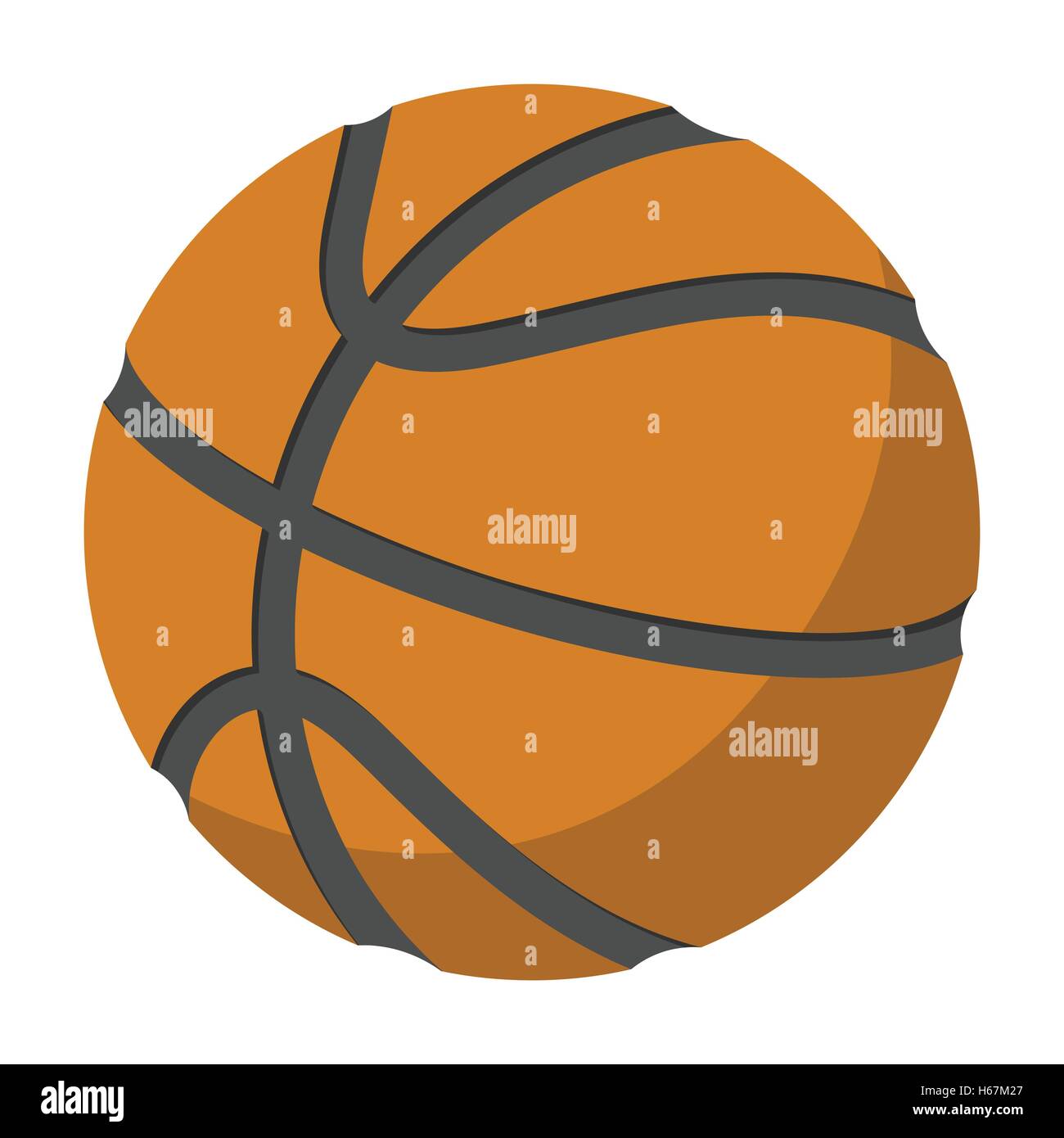 Basketball single cartoon illustration Stock Vector Image & Art - Alamy