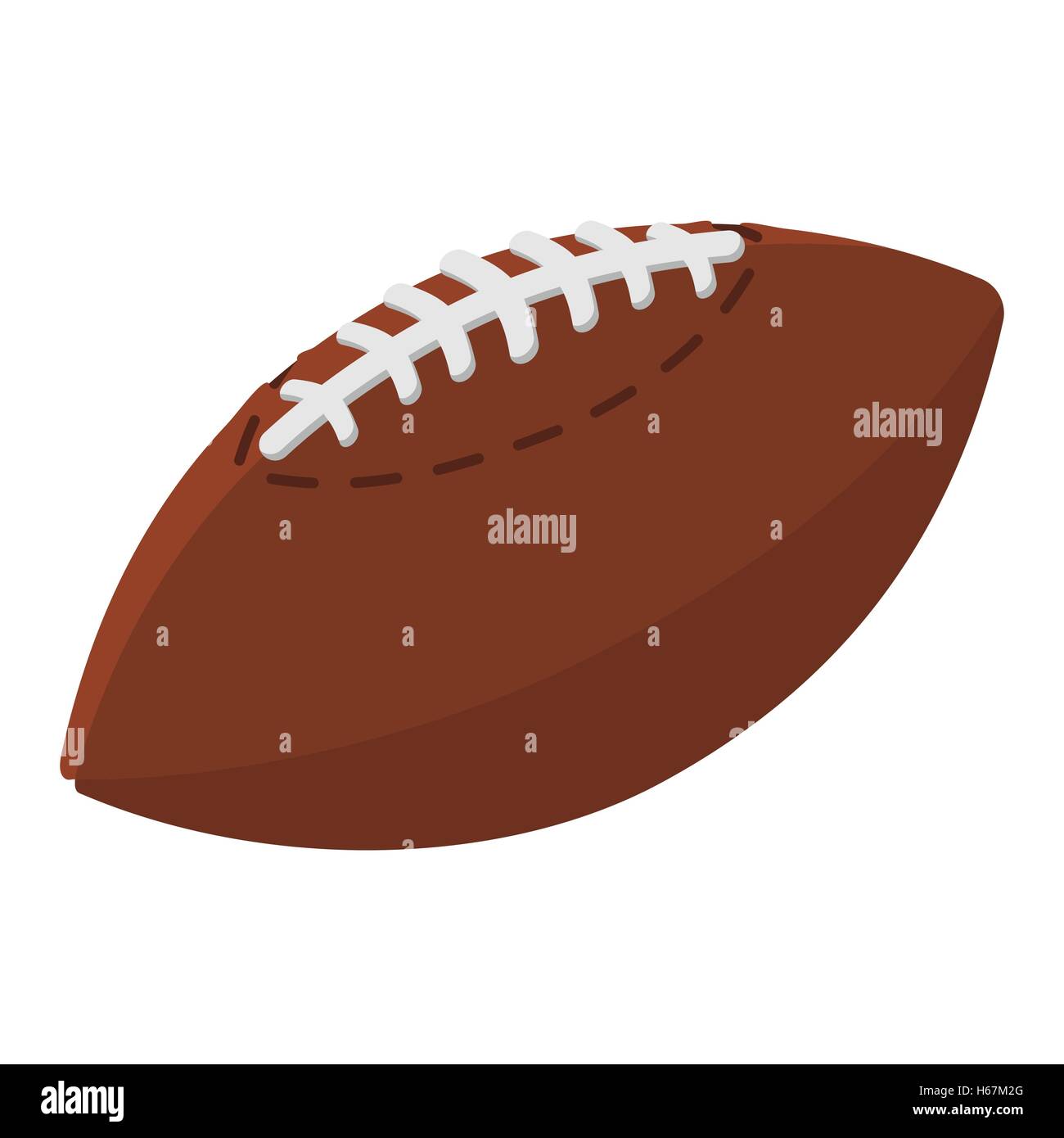 American football ball cartoon illustration Stock Vector Image & Art ...