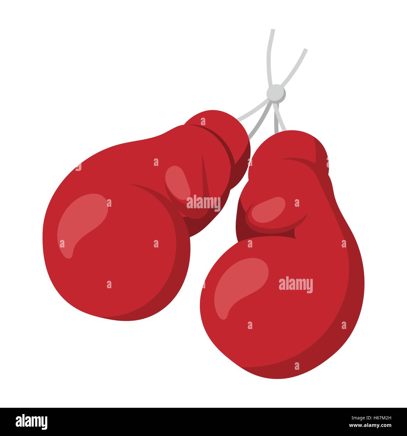 Boxing gloves on nail illustration Stock Vector Image & Art - Alamy