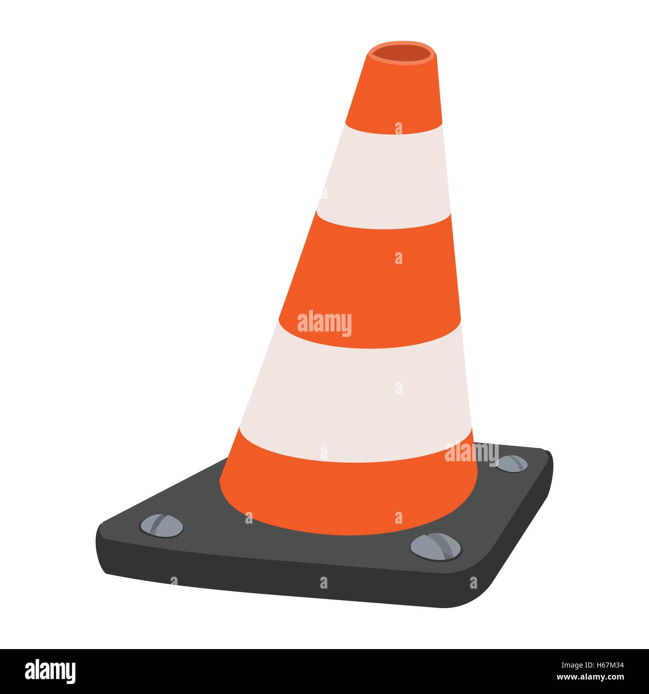 Road traffic orange cartoon cone Stock Vector Image & Art - Alamy