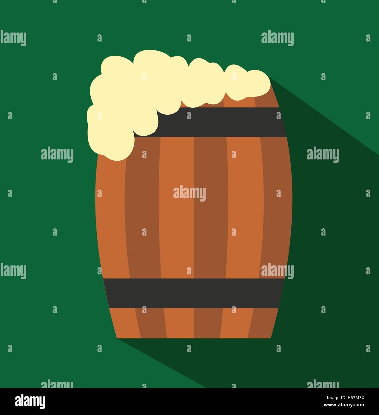 Keg of beer flat icon Stock Vector Image & Art - Alamy