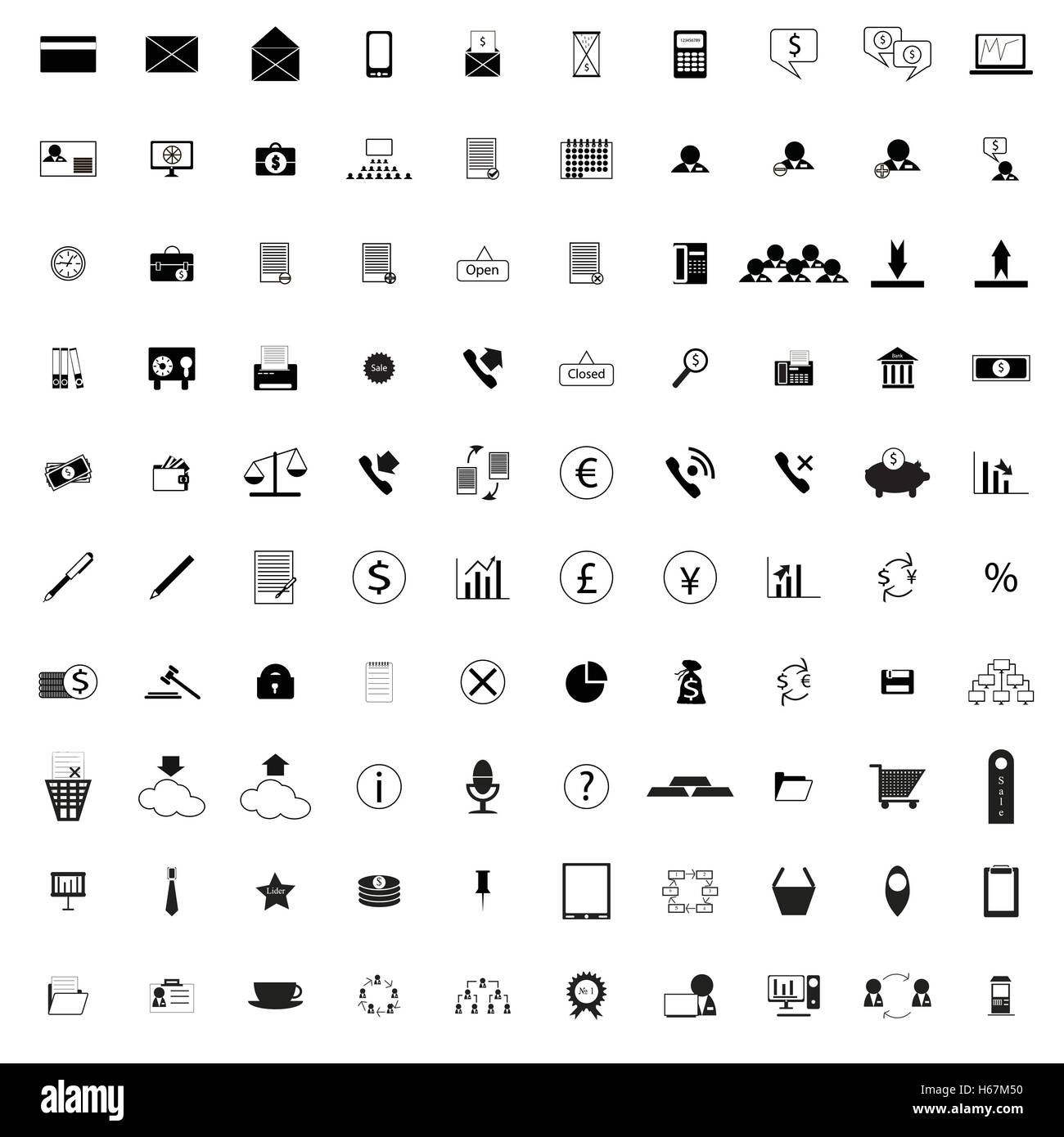 100 company icons Stock Vector Image & Art - Alamy