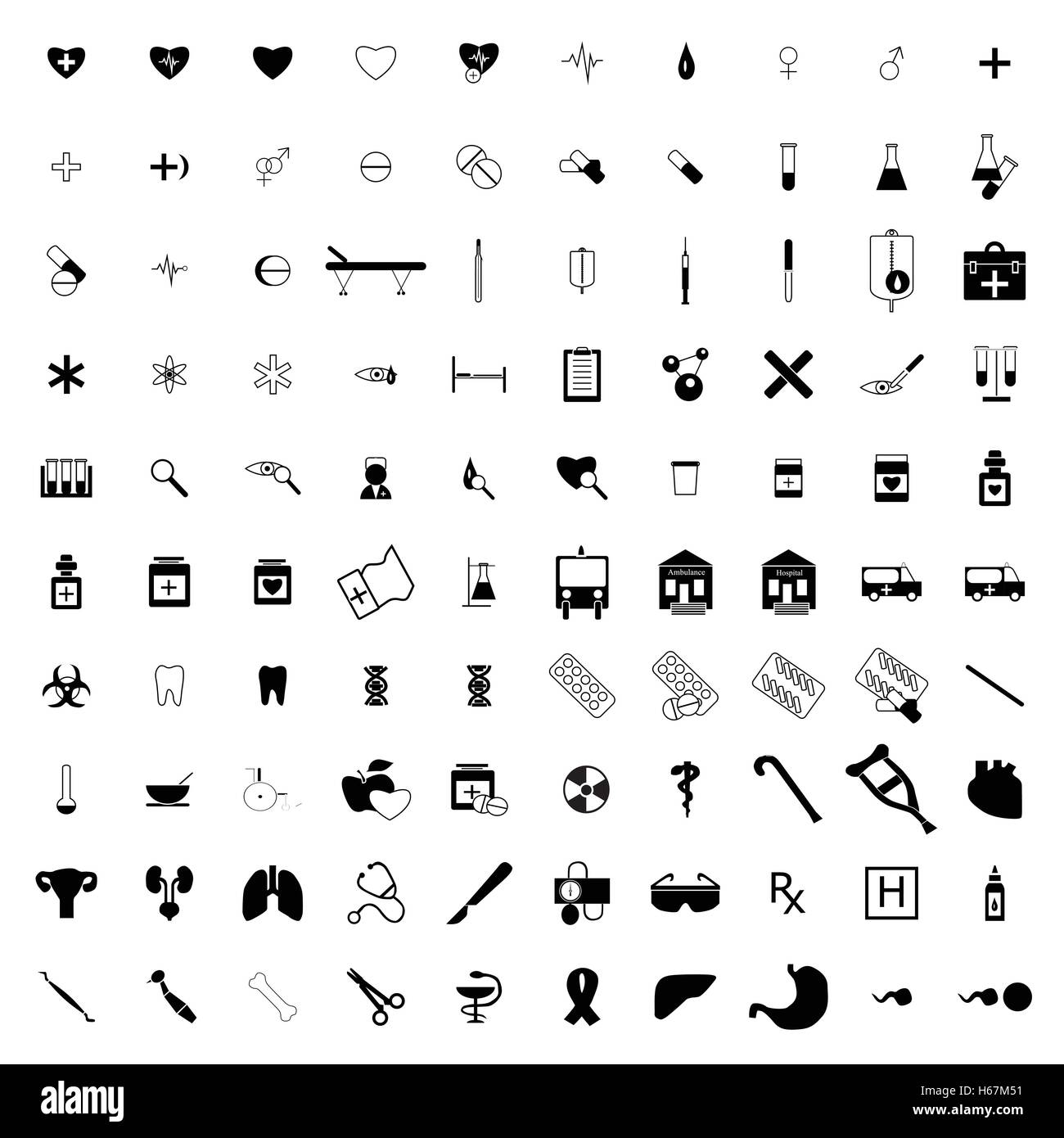 Bottle medical cross icon Black and White Stock Photos & Images - Alamy