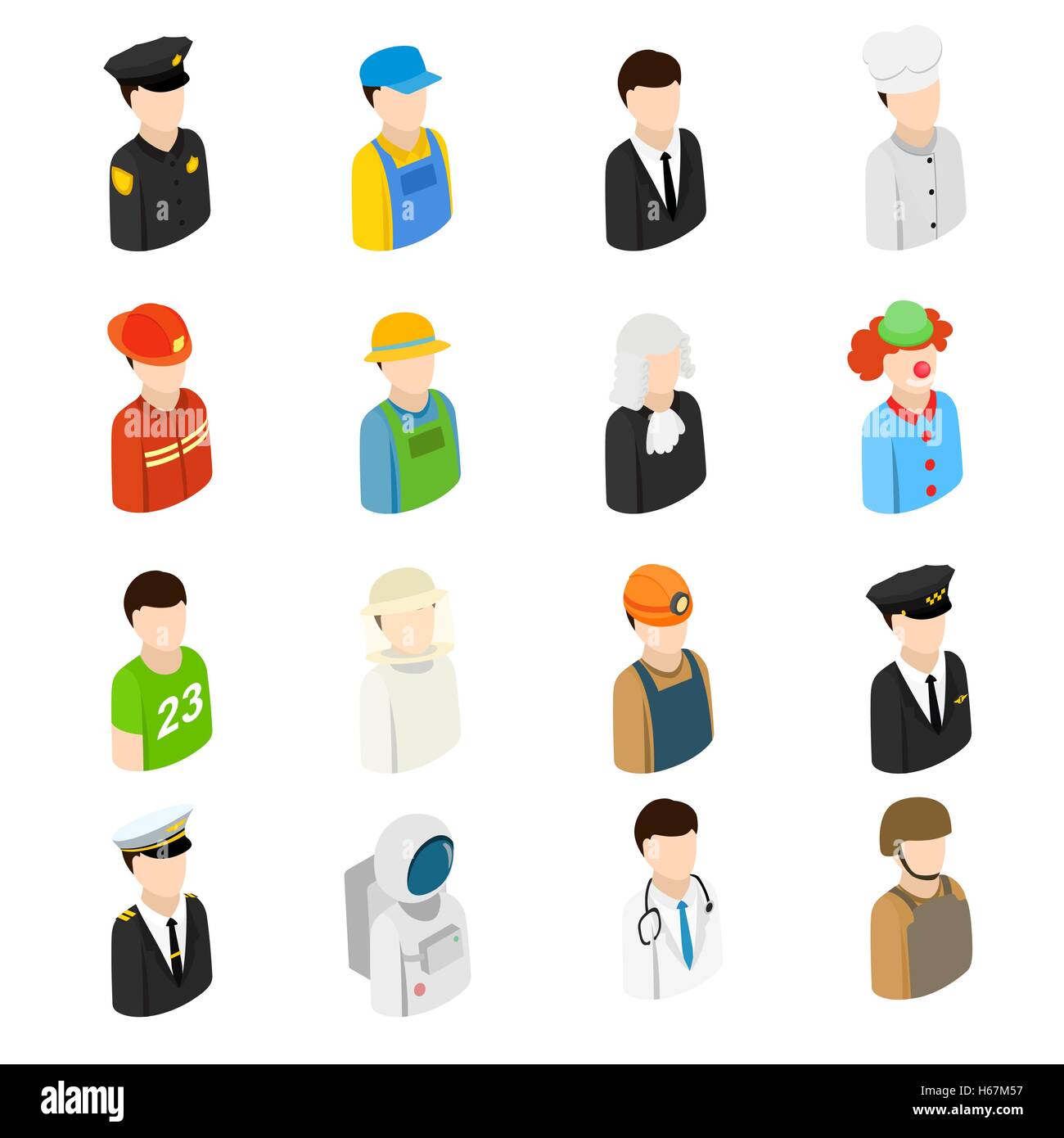 Different professions Stock Vector Images - Alamy