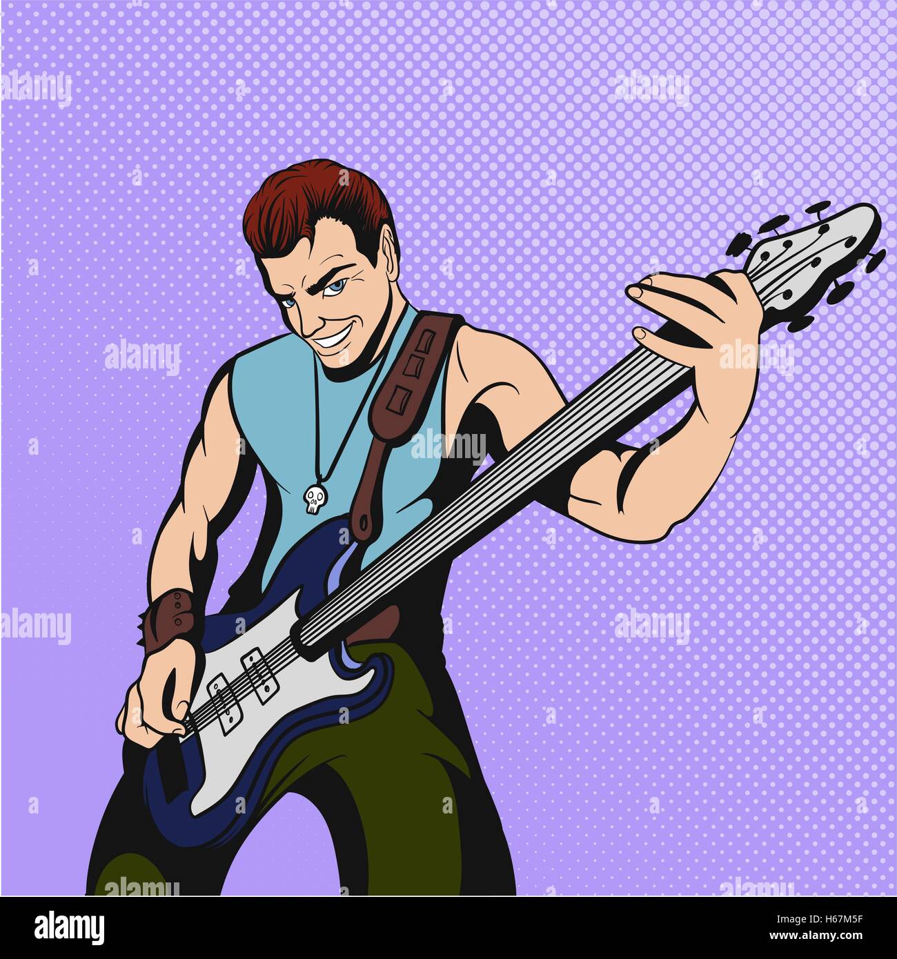 Rock musician comics Stock Vector Image & Art - Alamy