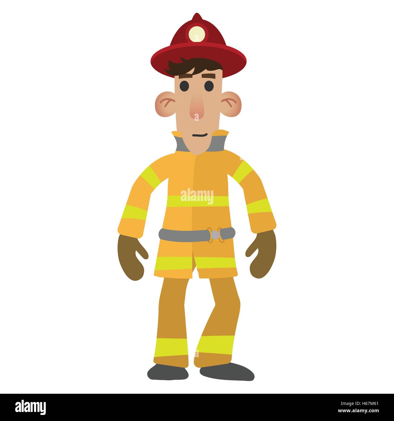 Firefighter cartoon character Stock Vector Image & Art - Alamy