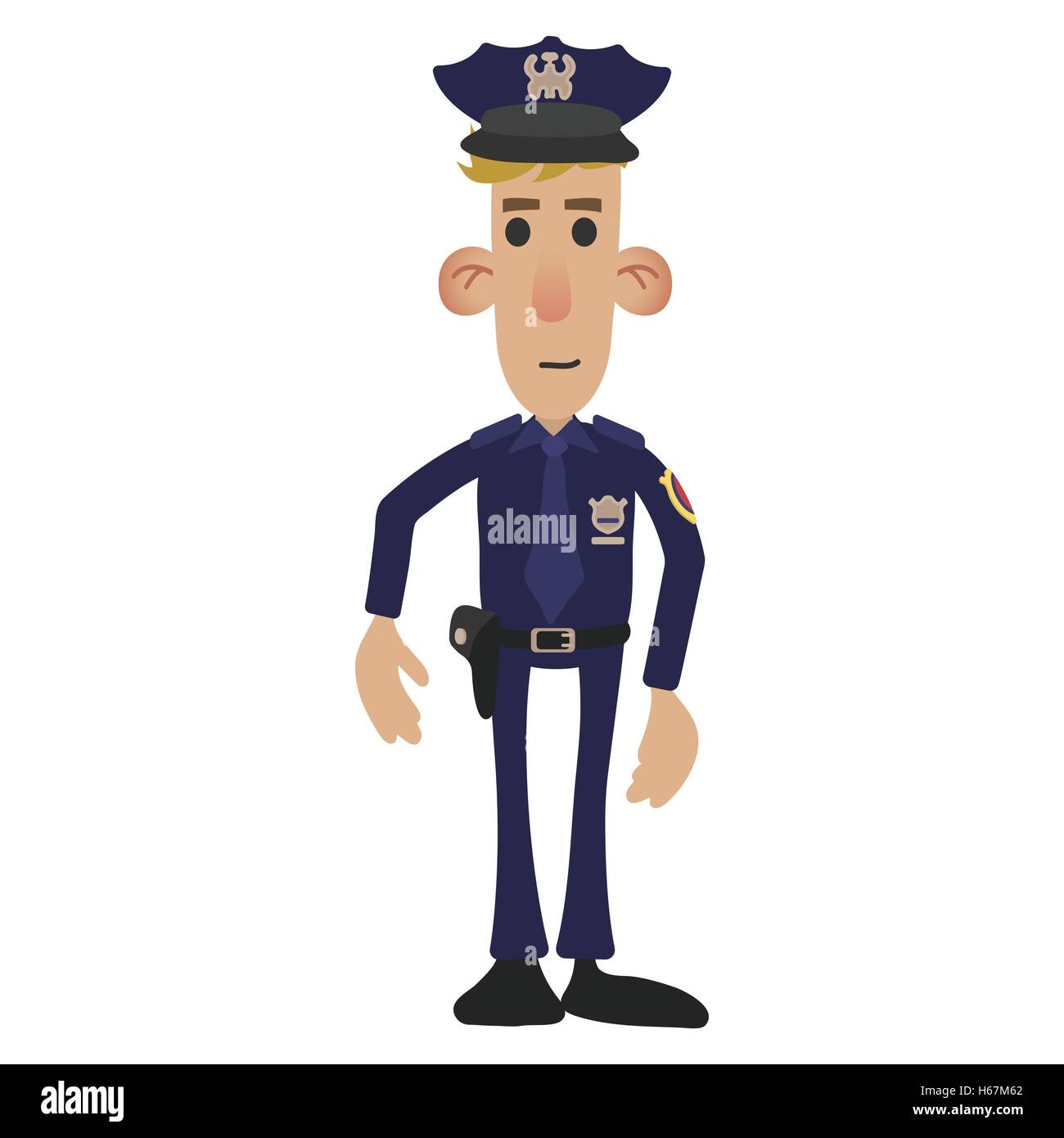 Police man cartoon Stock Vector Image & Art - Alamy