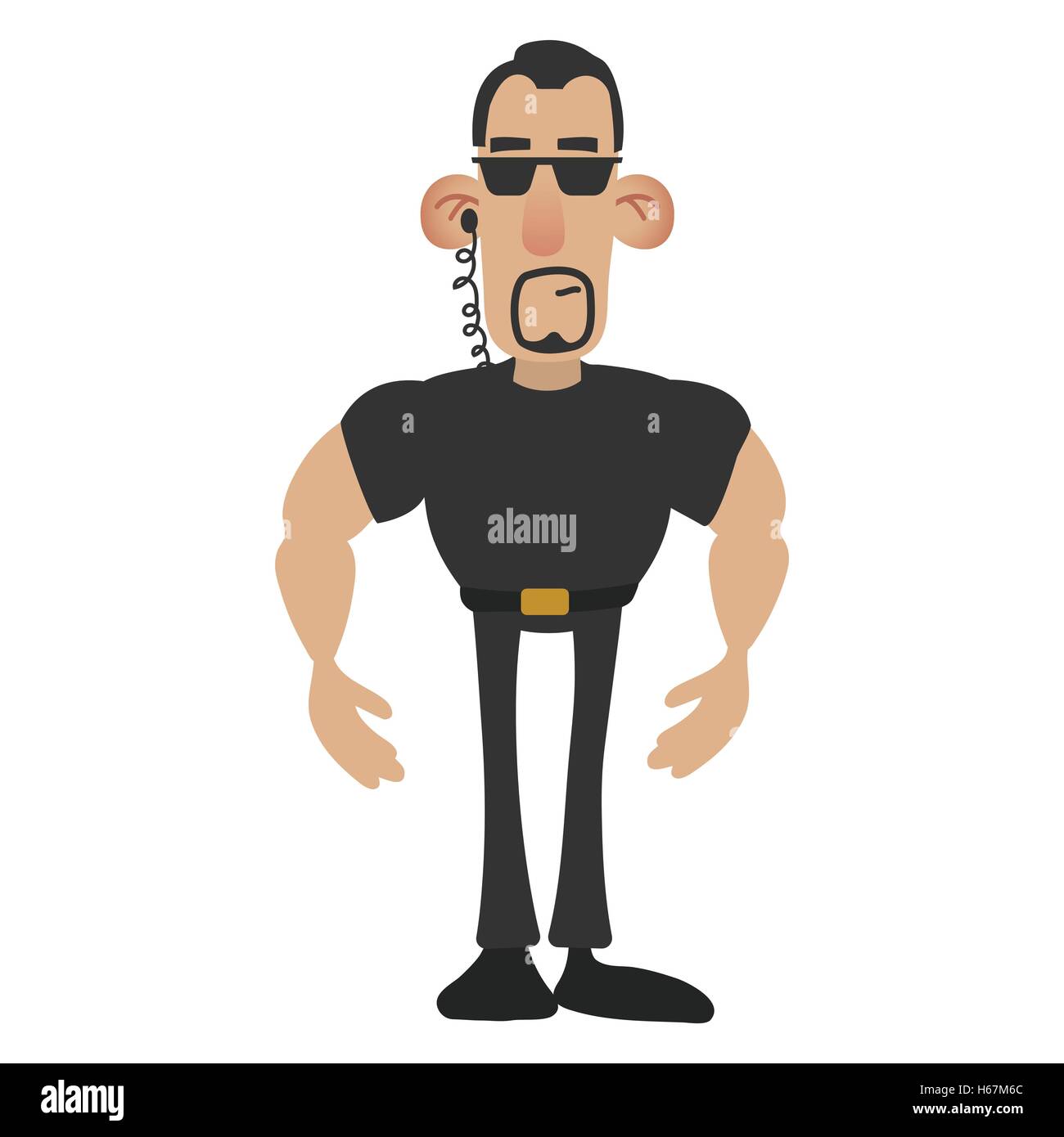 Bodyguard standing security illustration hi-res stock photography and ...
