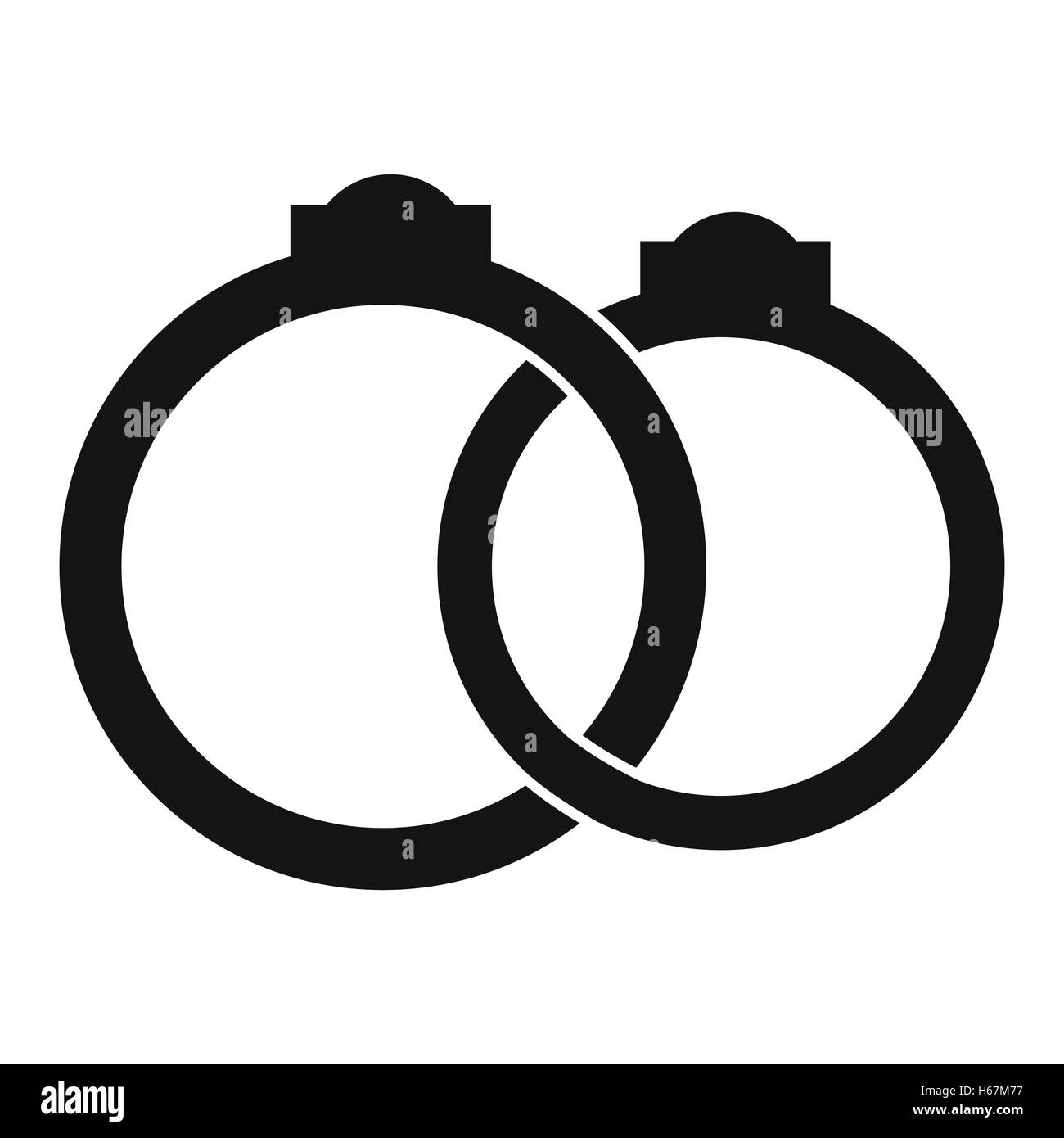 Wedding ceremonial rings Stock Vector Images - Alamy