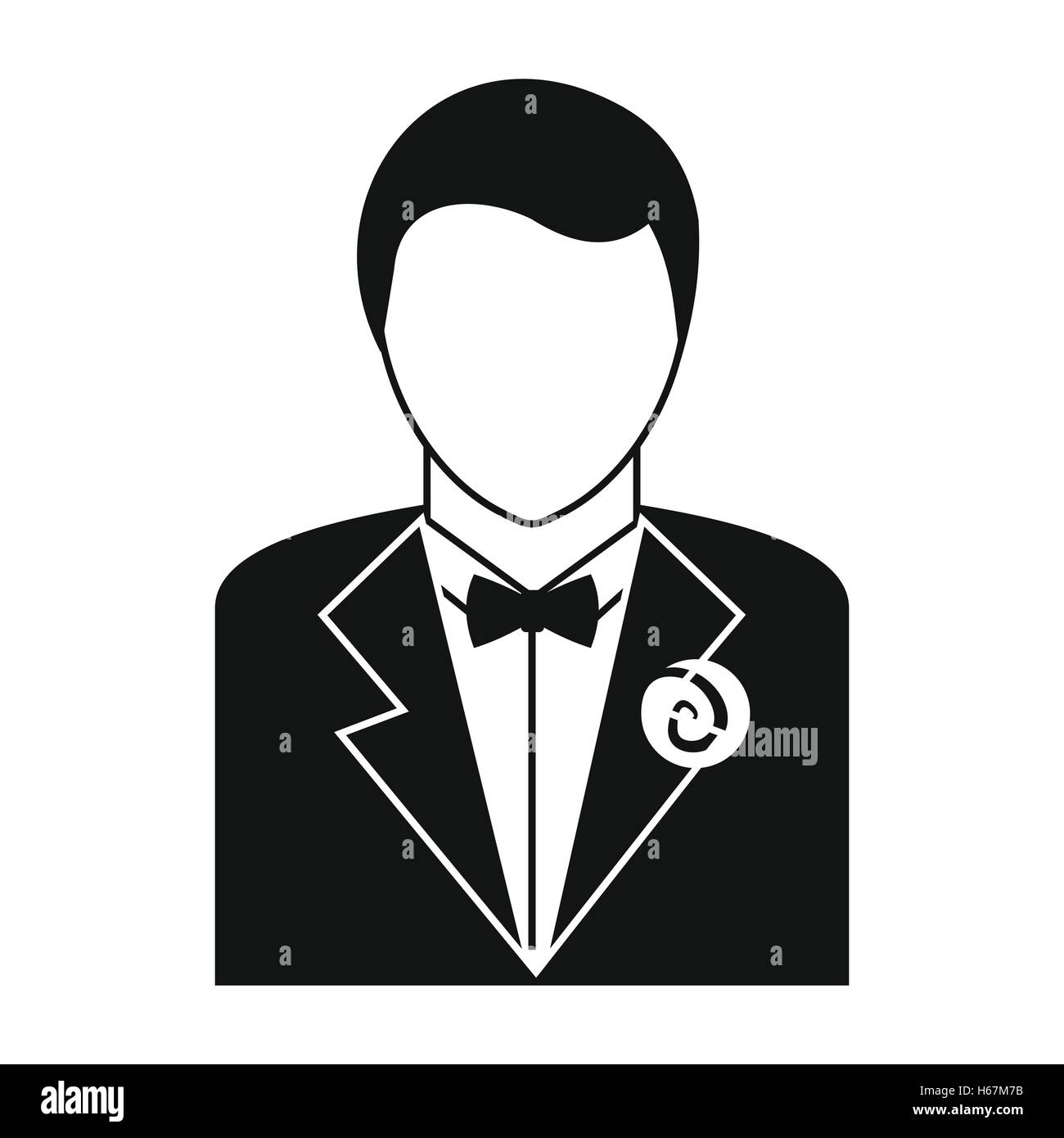 Bridegroom simple icon Stock Vector Image & Art - Alamy