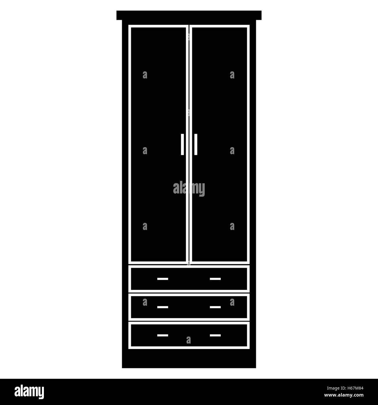 Simple cupboard Black and White Stock Photos & Images - Alamy
