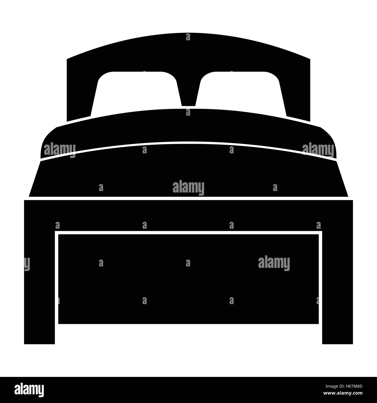 Bed simple icon Stock Vector Image & Art - Alamy