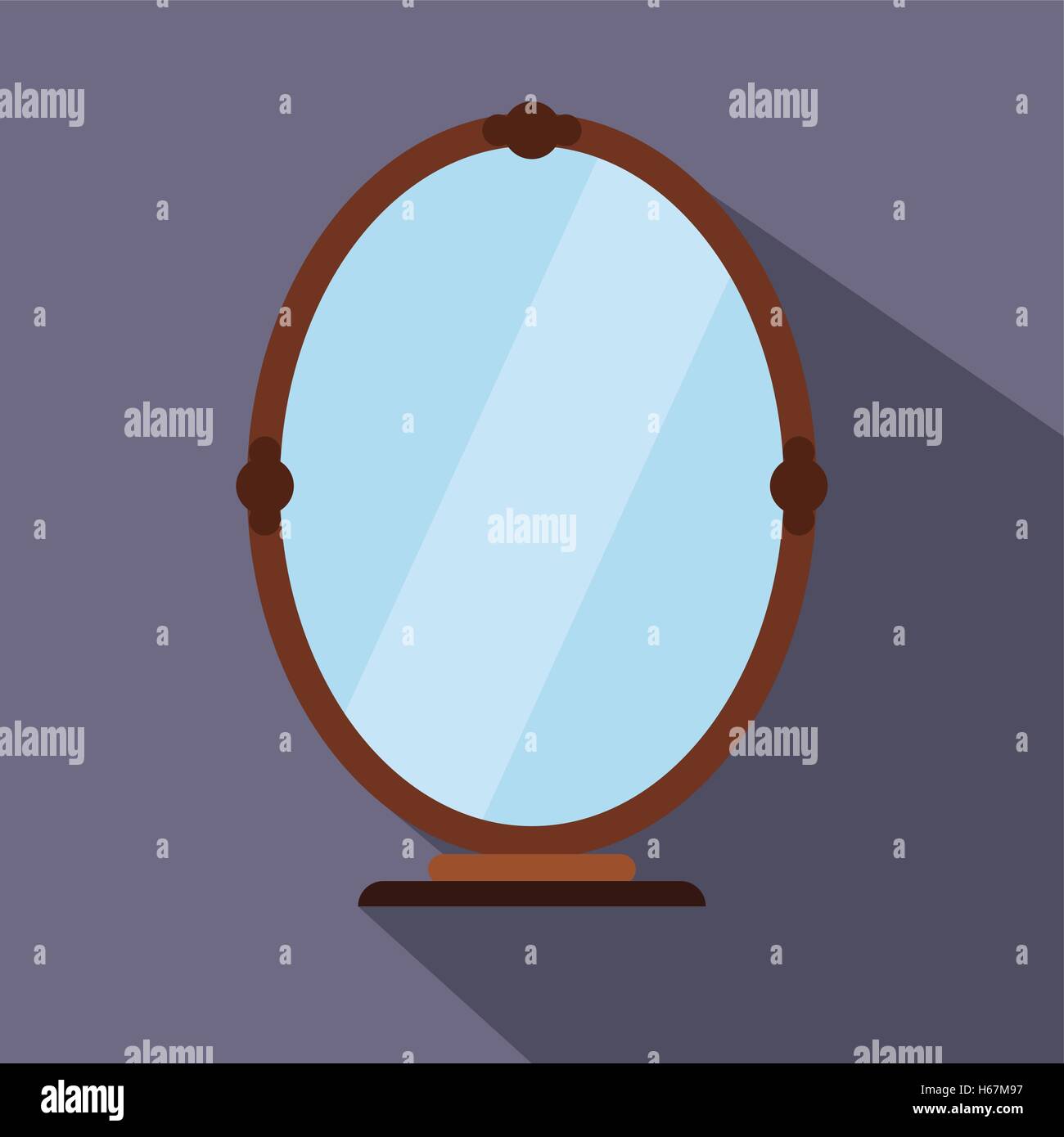 Mirror flat icon Stock Vector Image & Art - Alamy