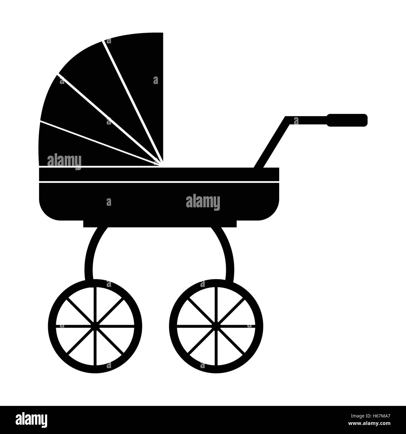 Baby carriage simple icon Stock Vector Image & Art - Alamy
