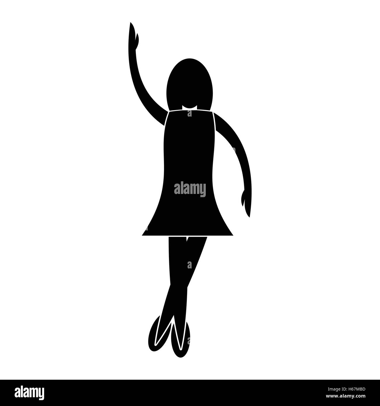 Dance icon concept Black and White Stock Photos & Images - Alamy