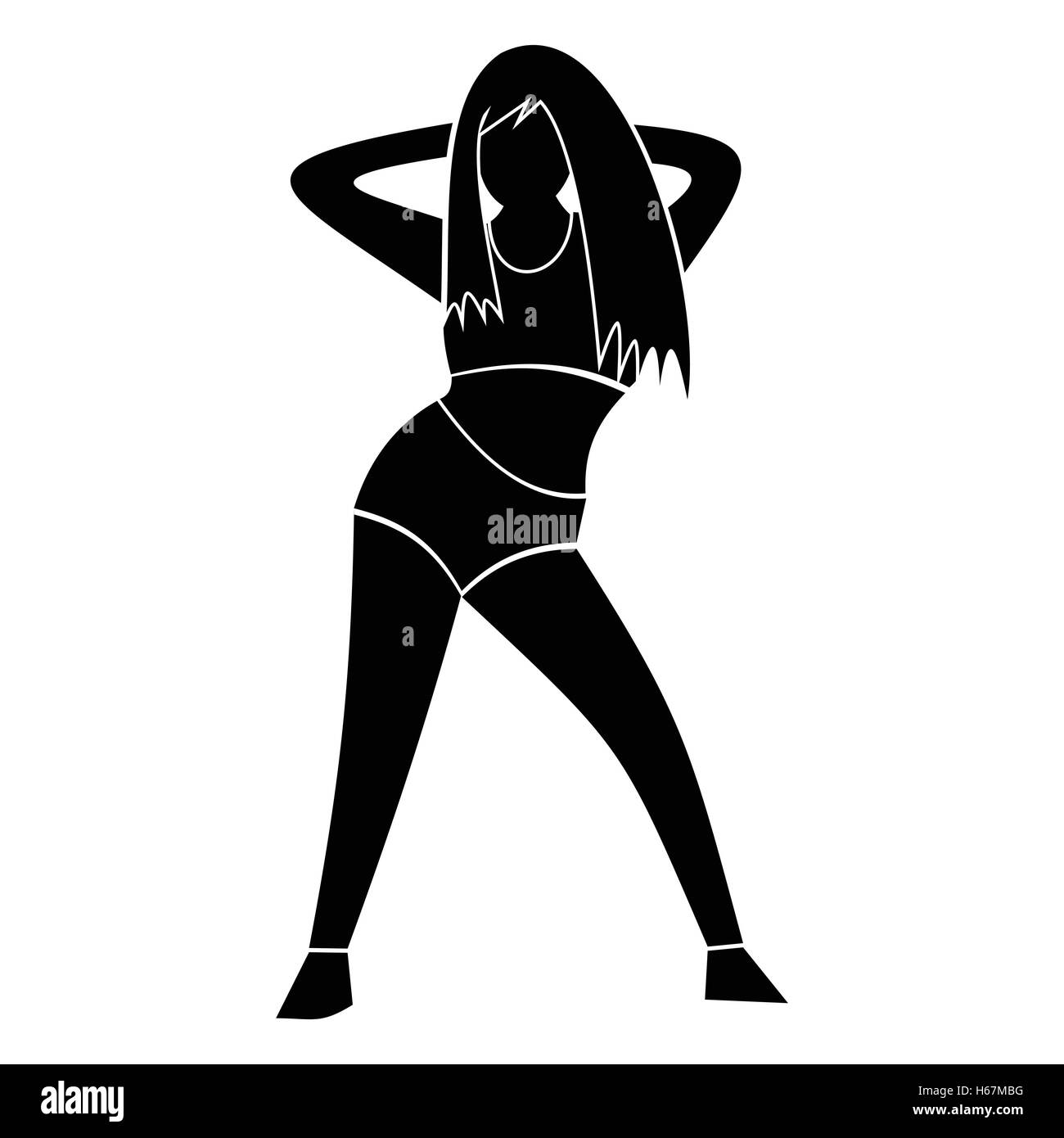 Unique dance simple sign Stock Vector Image & Art - Alamy