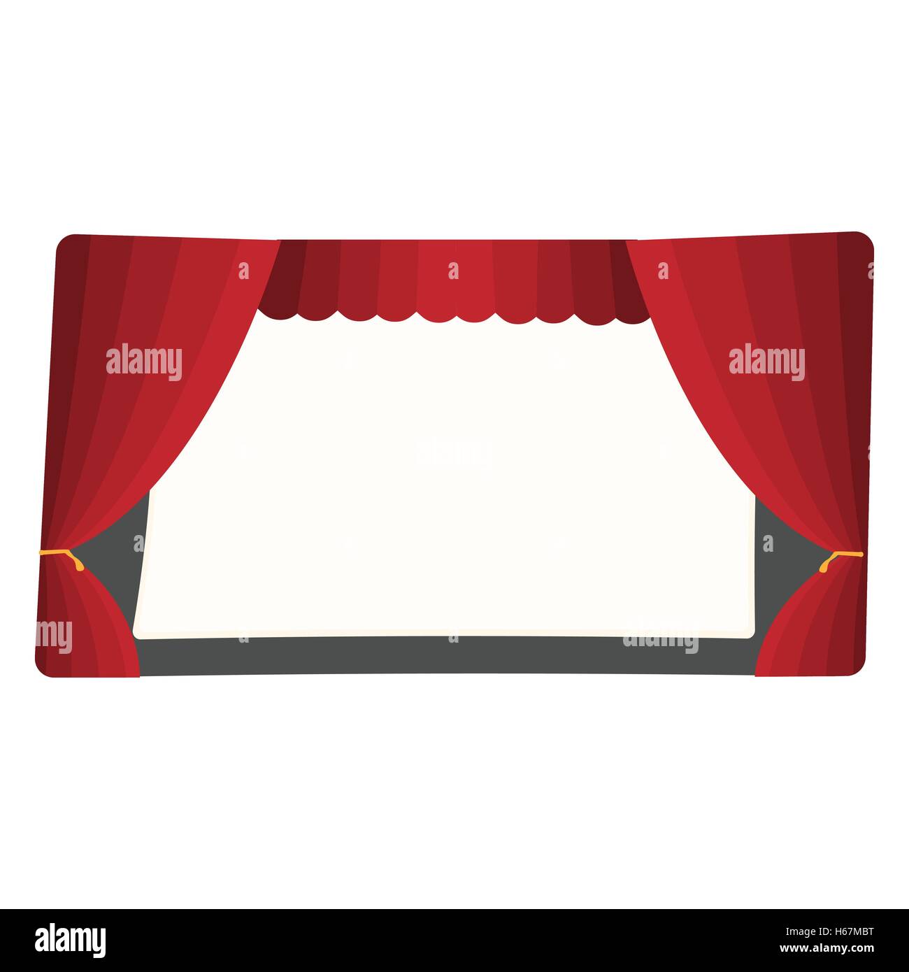 Theater stage cartoon hi-res stock photography and images - Alamy