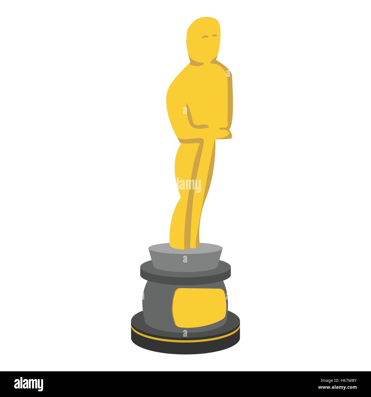 Golden statue cartoon icon Stock Vector Image & Art - Alamy