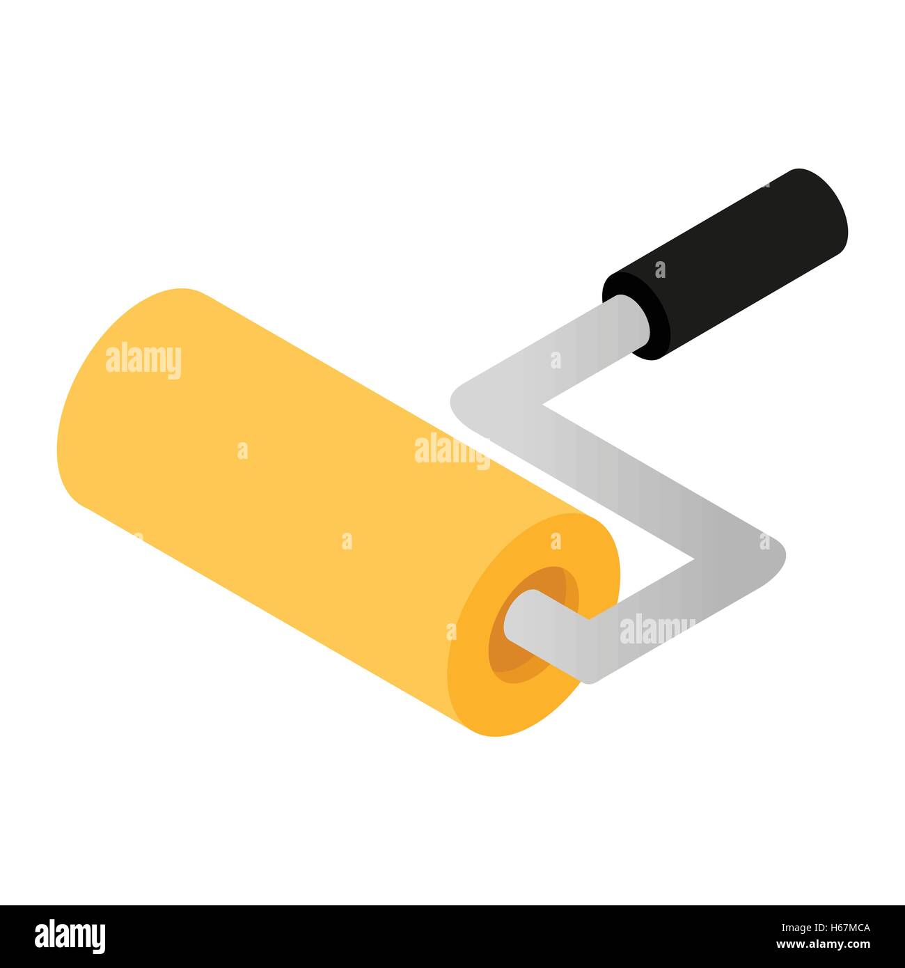 Paint roller isometric 3d icon Stock Vector Image & Art - Alamy