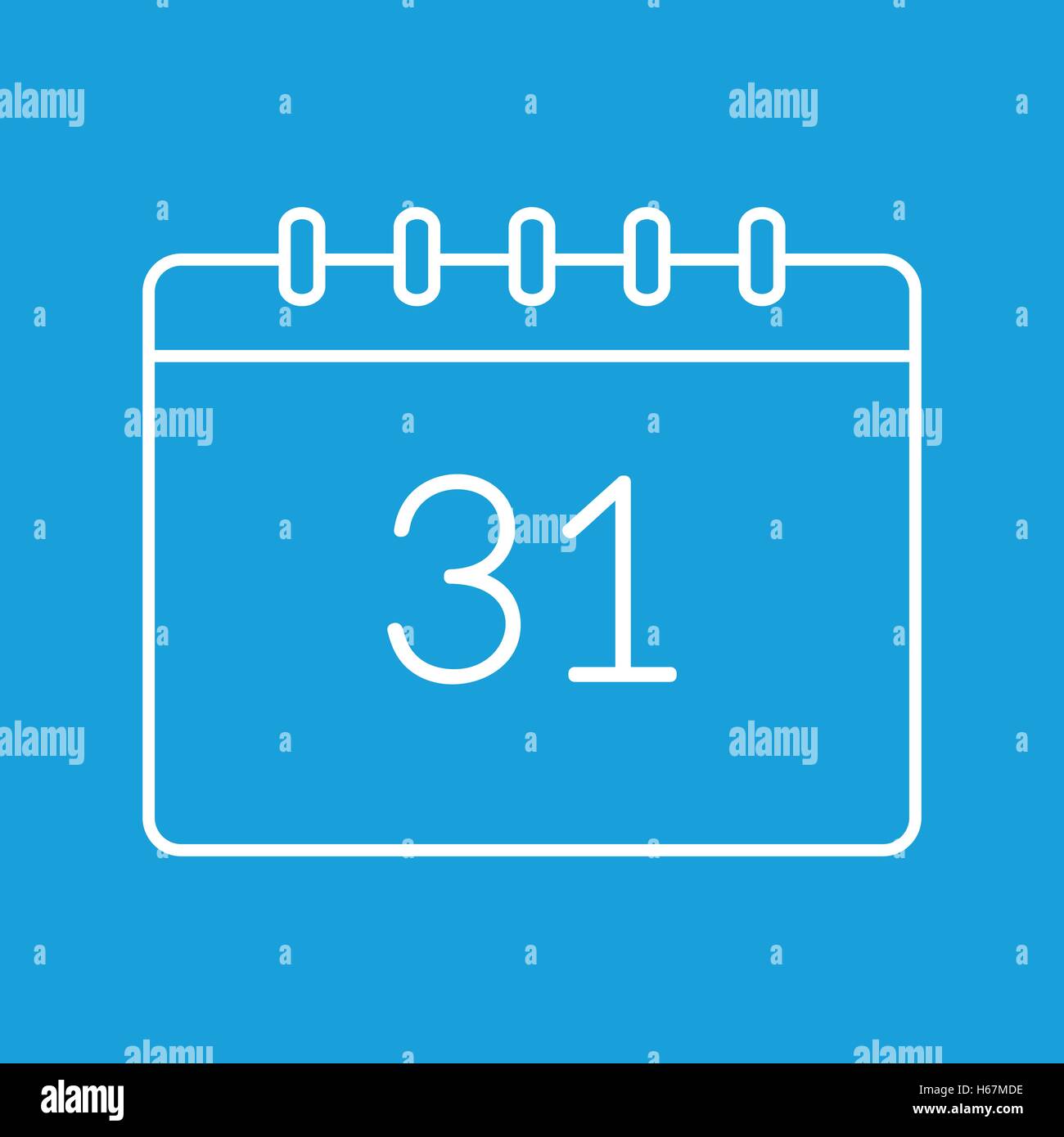 Calendar thin line icon Stock Vector Image & Art - Alamy