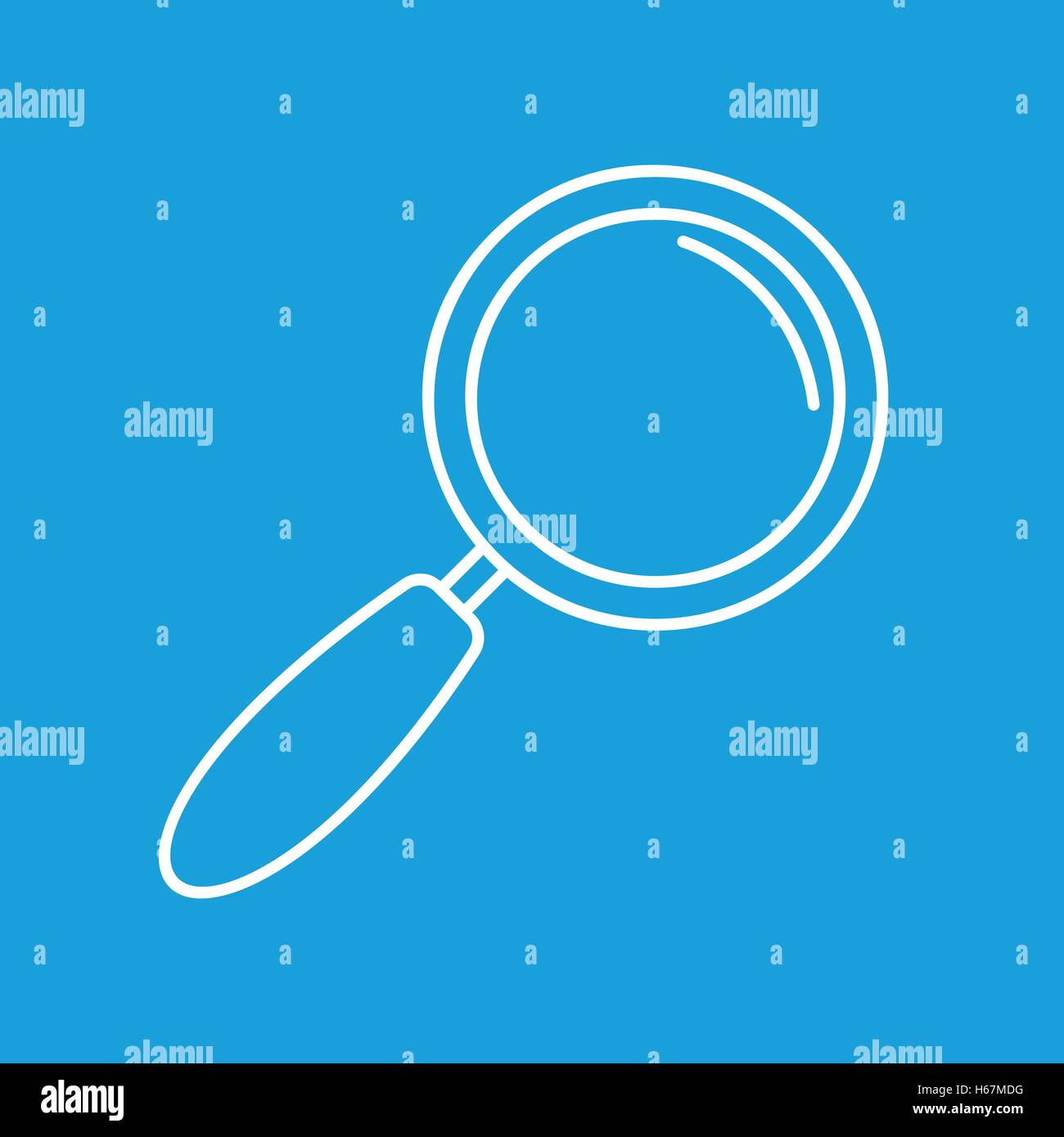 Magnify thin line icon Stock Vector Image & Art - Alamy