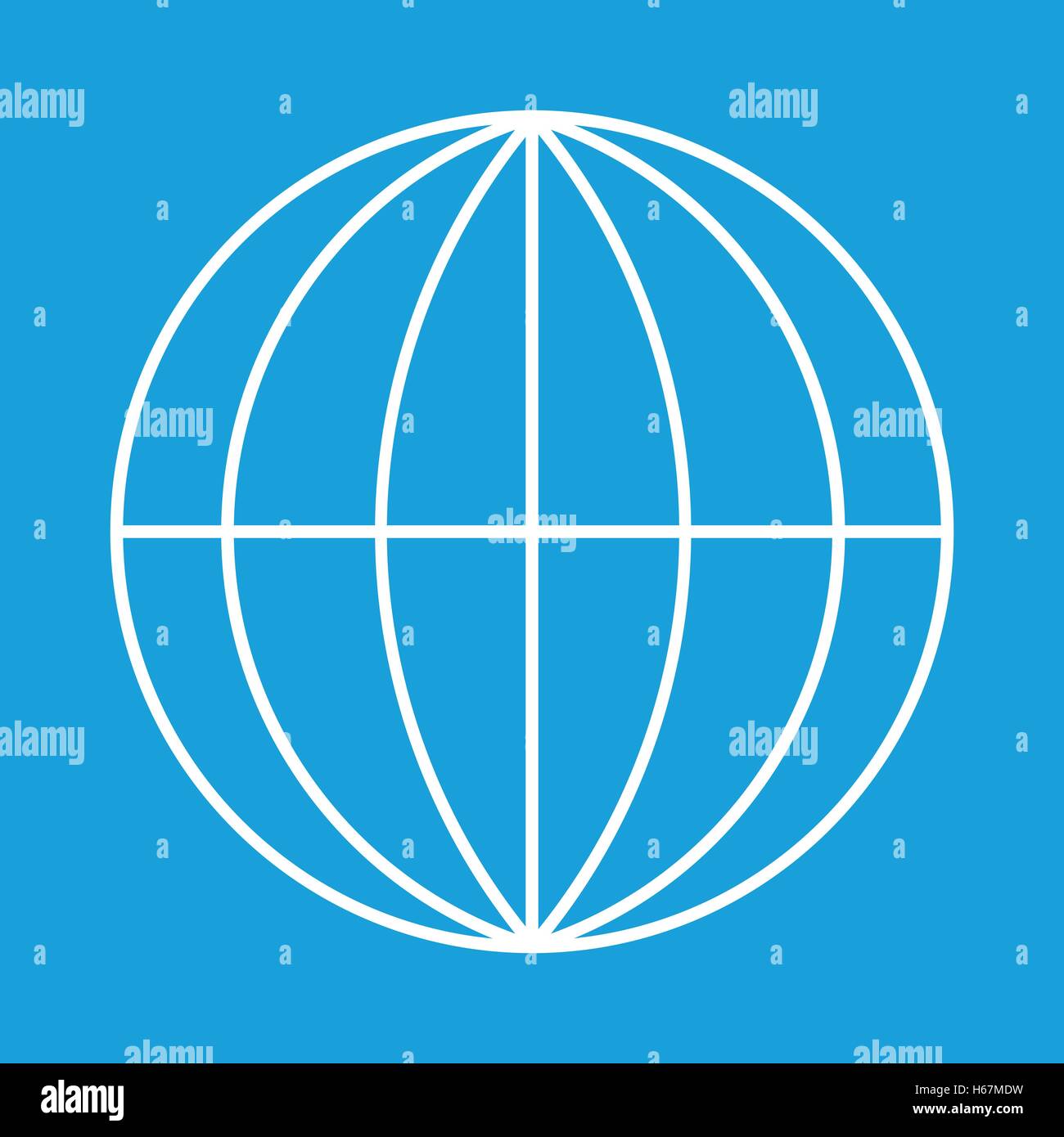 Globe thin line icon Stock Vector Image & Art - Alamy
