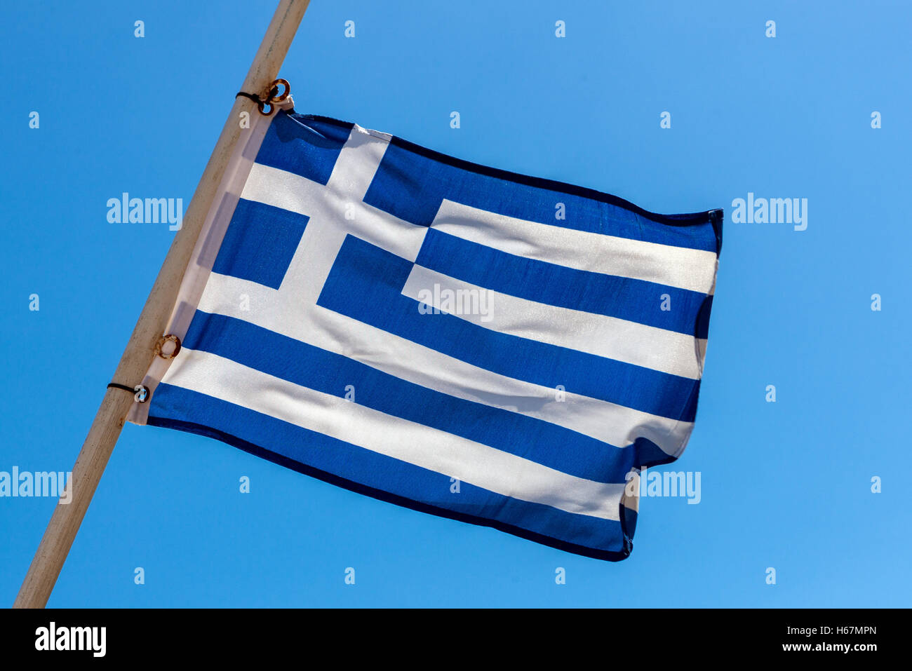 National Greek flag Stock Photo - Alamy