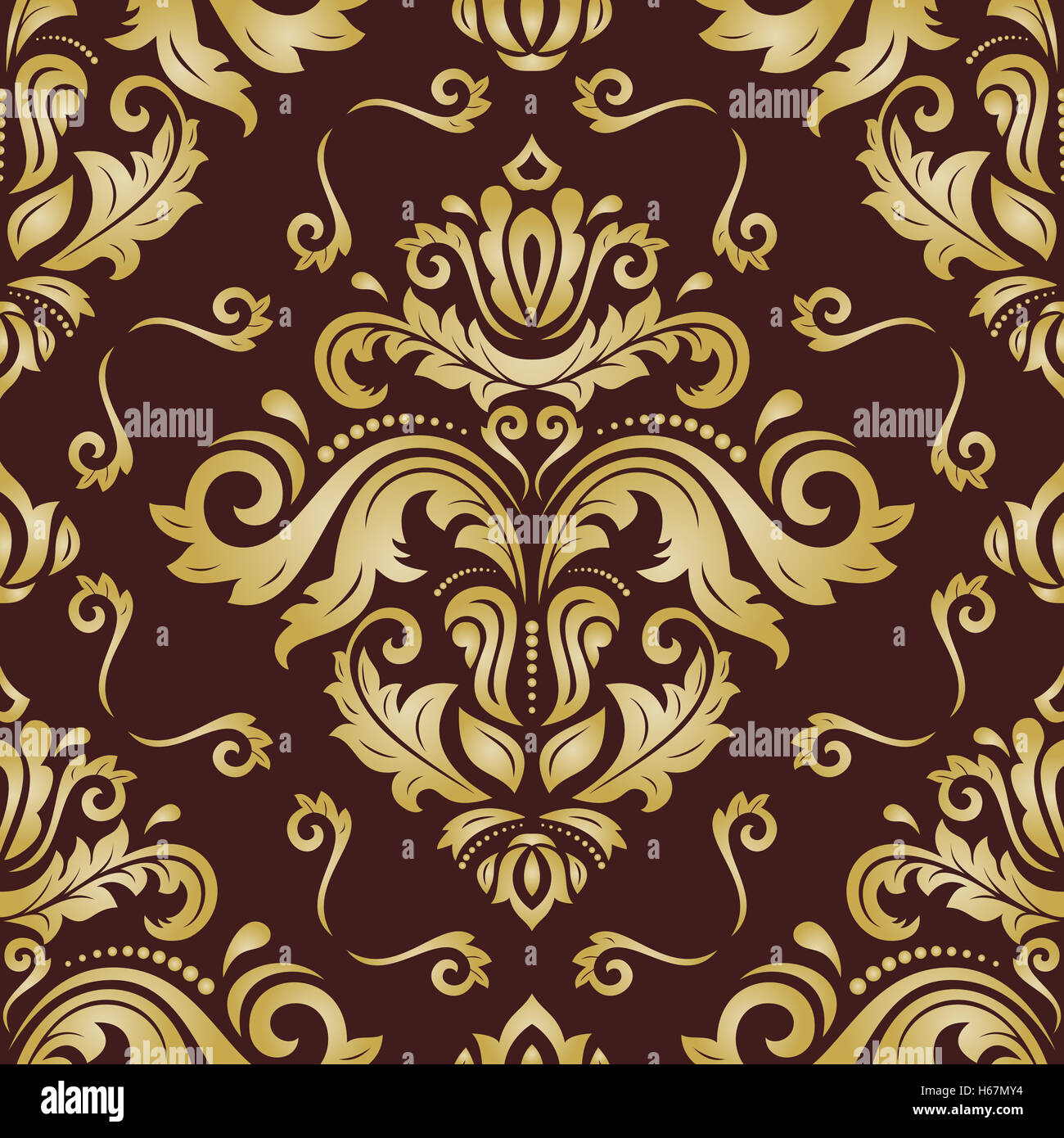 Seamless Wallpaper in the Style of Baroque Stock Photo - Alamy