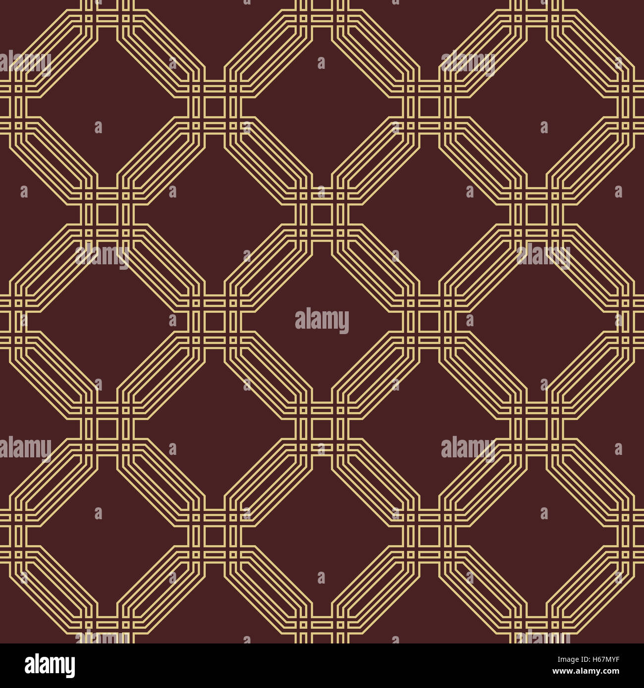 Seamless Abstract Pattern With Octagons Stock Photo - Alamy