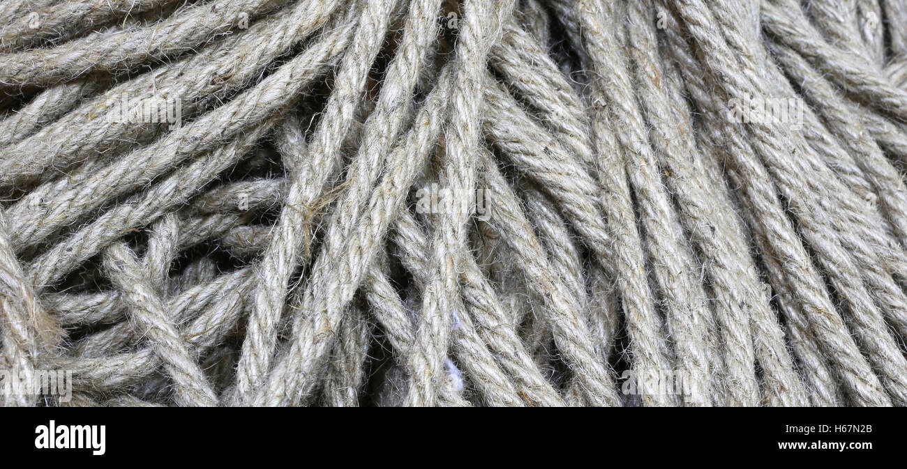 background strip of raw old rope texture Stock Photo - Alamy