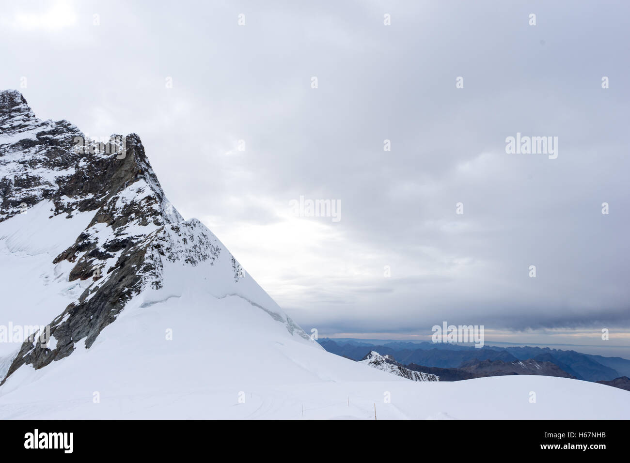 snow scene of alps mountain Stock Photo - Alamy