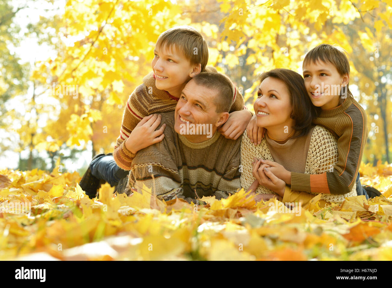 beautiful happy family Stock Photo - Alamy