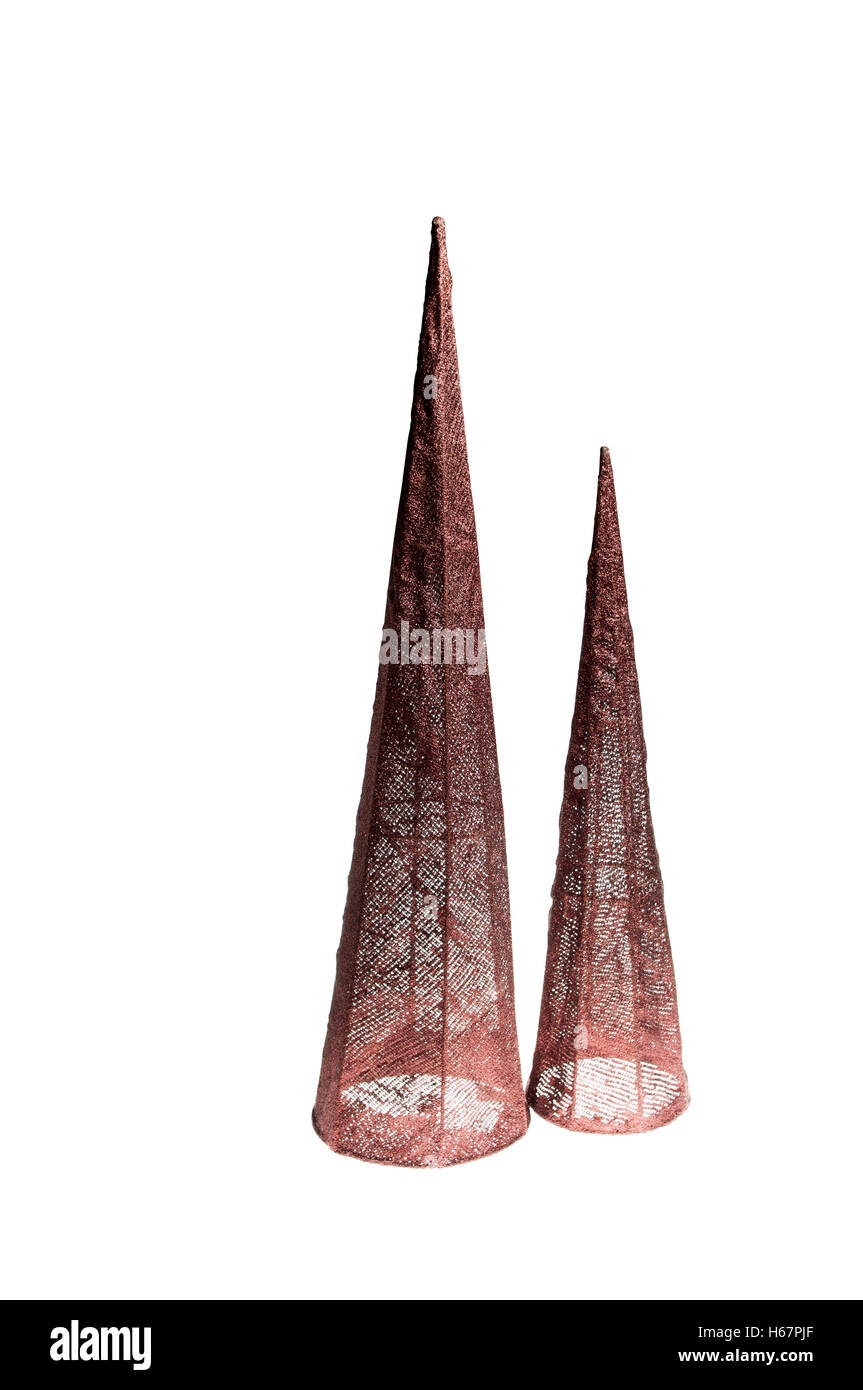 Red brown christmas tree Cut Out Stock Images & Pictures - Alamy