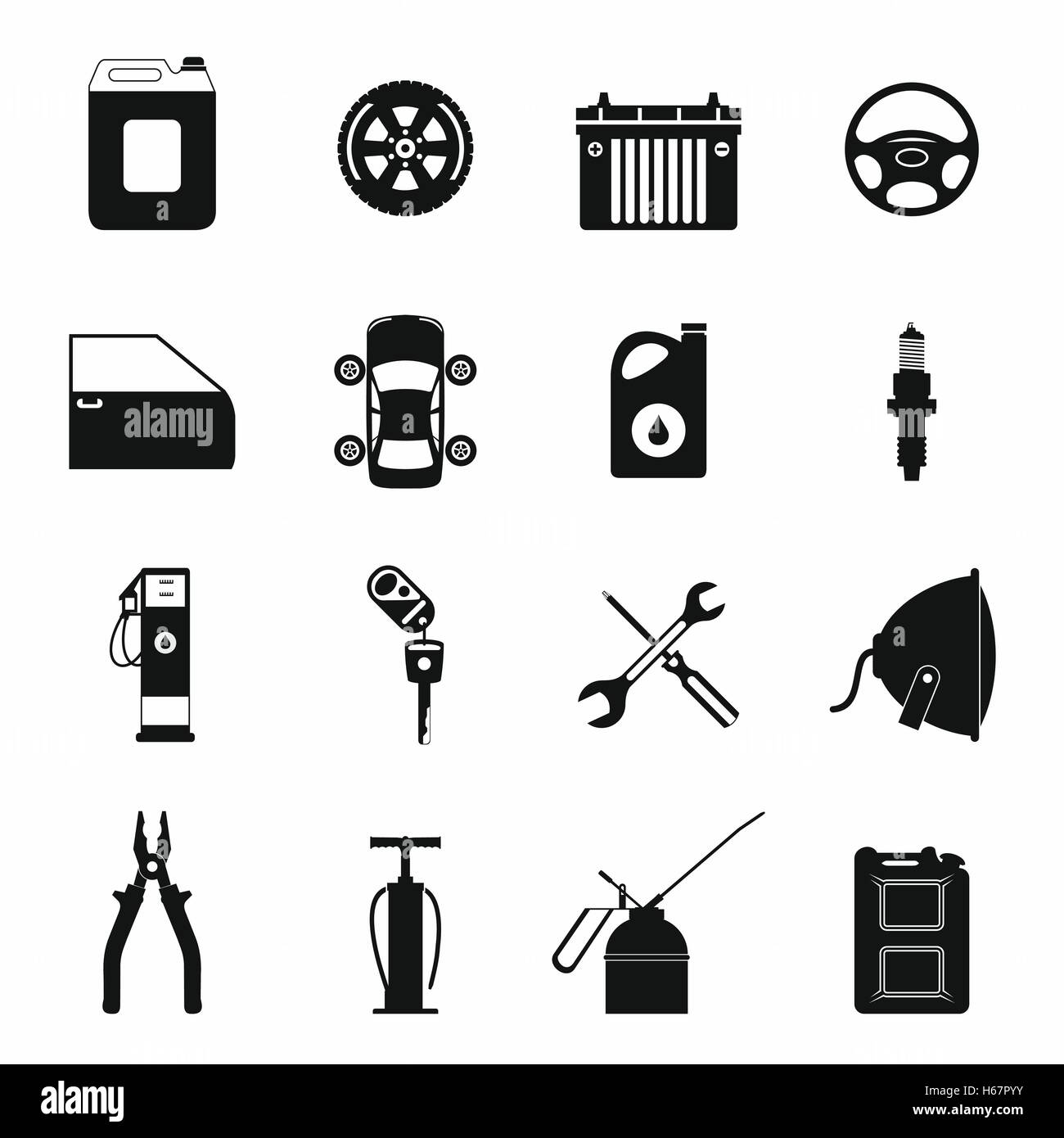 Car service maintenance icons set Stock Vector Image & Art - Alamy