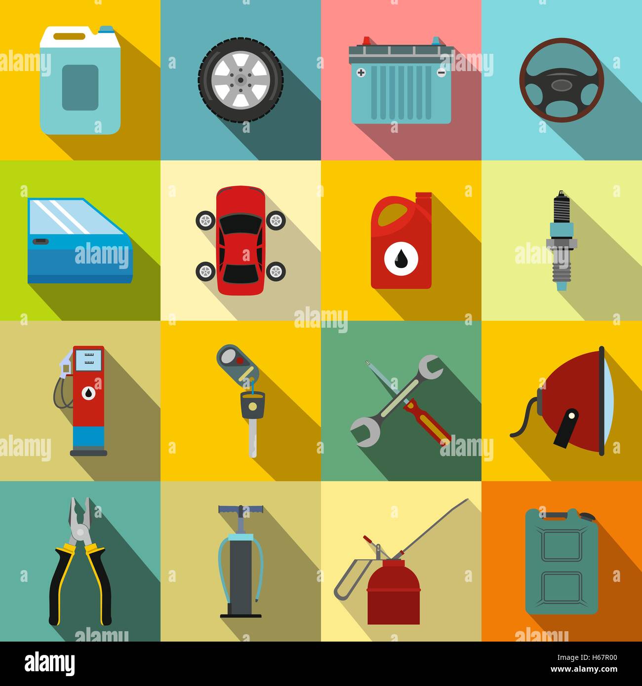 Car service maintenance icons set Stock Vector Image & Art - Alamy