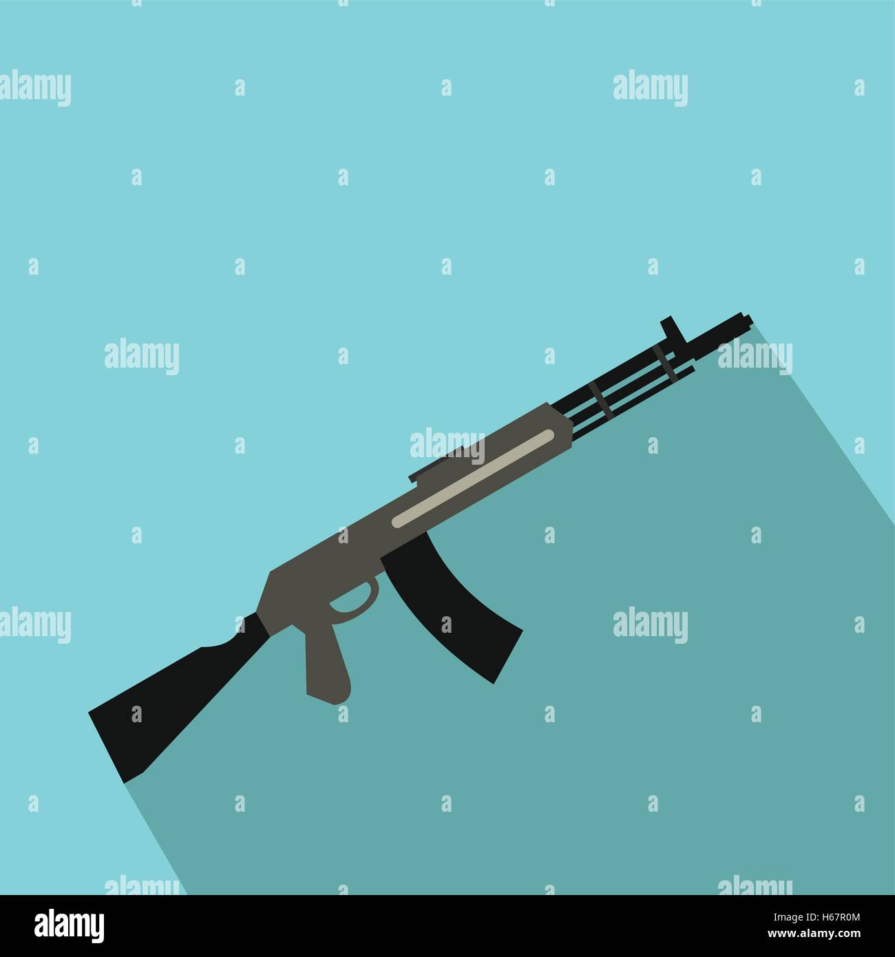 Submachine gun flat icon Stock Vector Image & Art - Alamy
