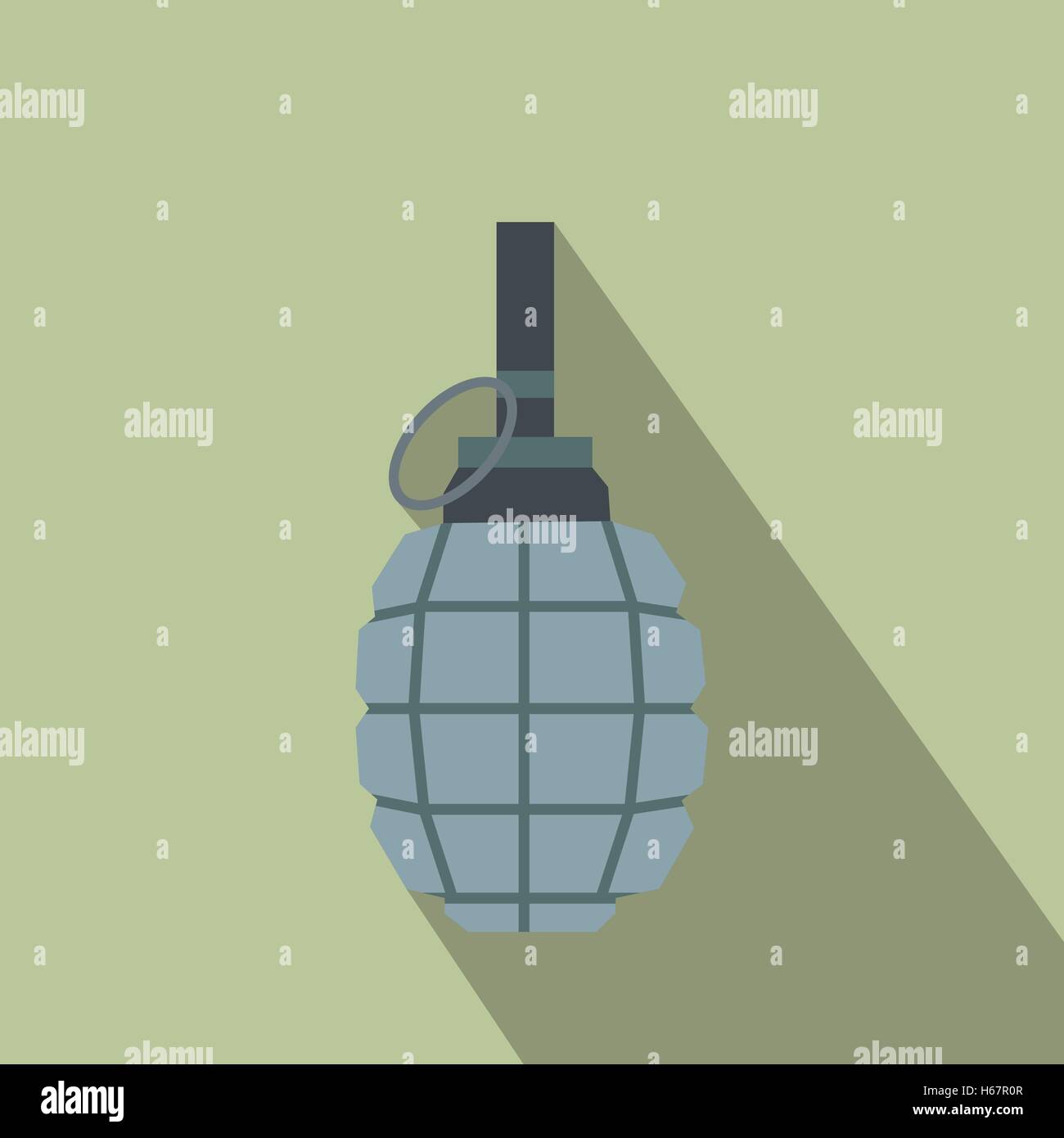 Hand grenade flat icon Stock Vector Image & Art - Alamy