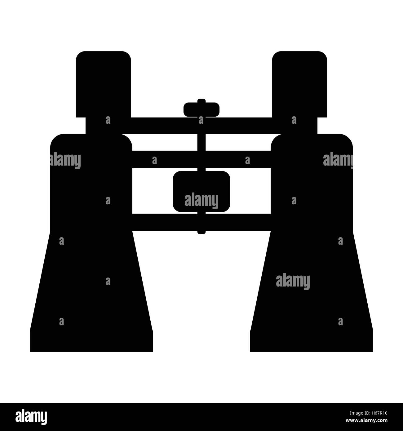 Binocular vision telescope Black and White Stock Photos & Images - Alamy