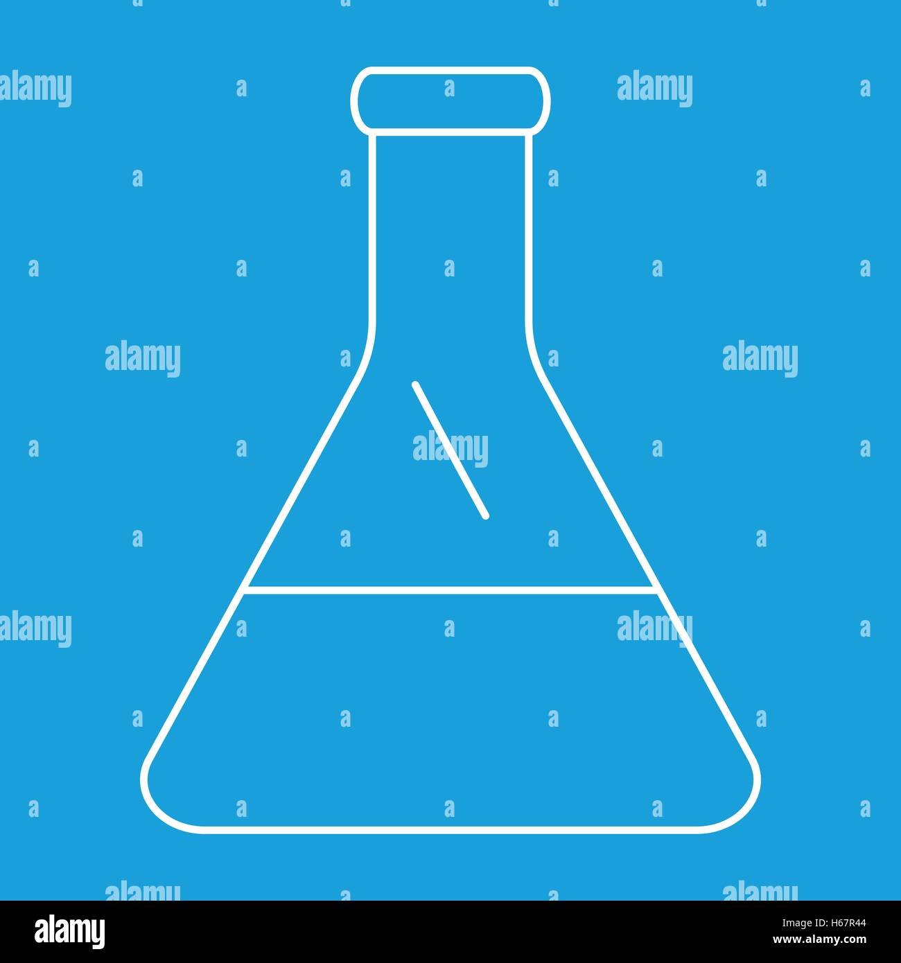 Conical flask thin line icon Stock Vector Image & Art - Alamy