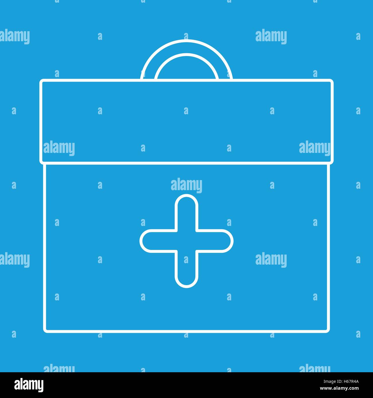 Bag medical cross line Stock Vector Images - Alamy