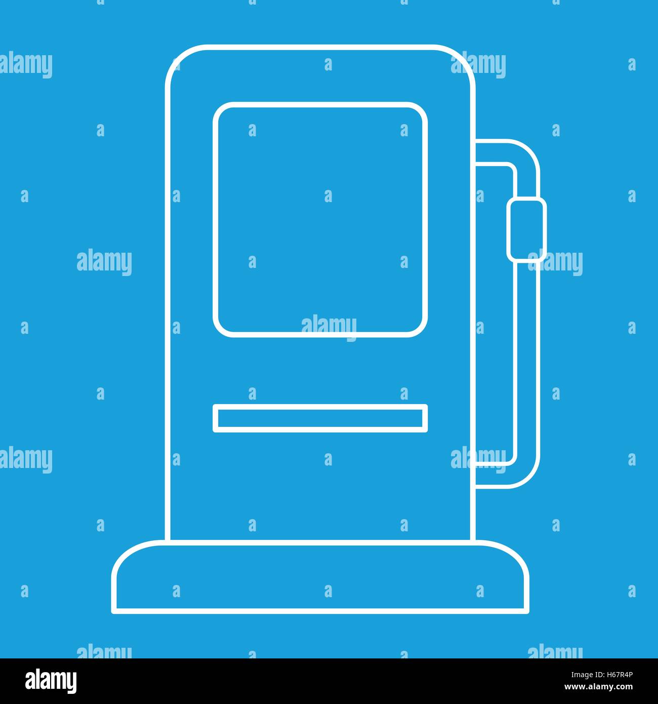 Gas station thin line icon Stock Vector Image & Art - Alamy