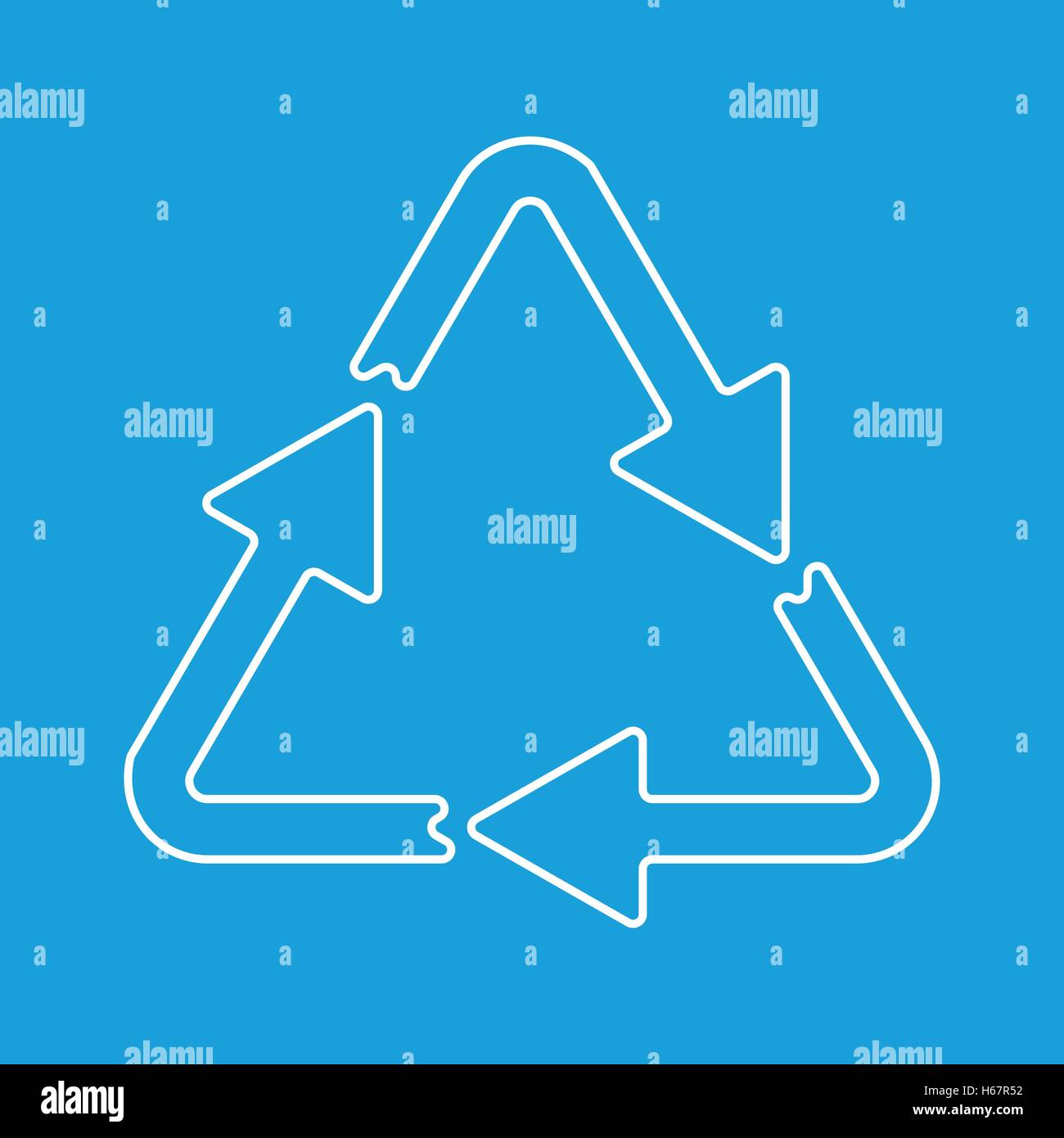 Recycle thin line sign Stock Vector Image & Art - Alamy