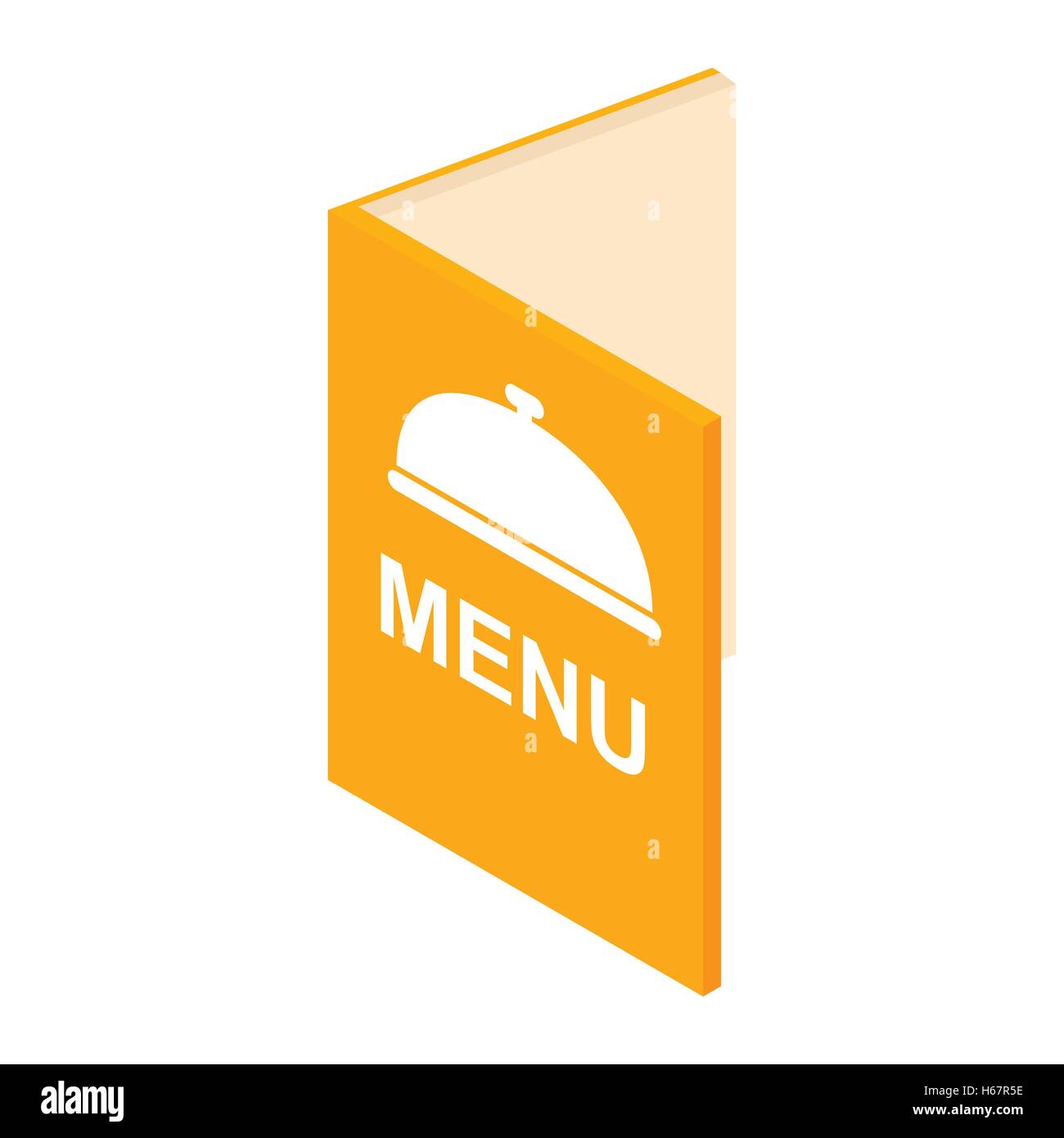 Menu isometric 3d icon Stock Vector Image & Art - Alamy