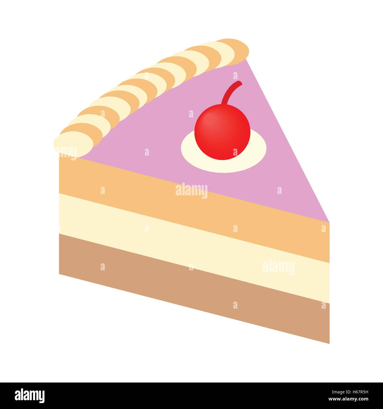 Piece of cake isometric 3d icon Stock Vector Image & Art - Alamy