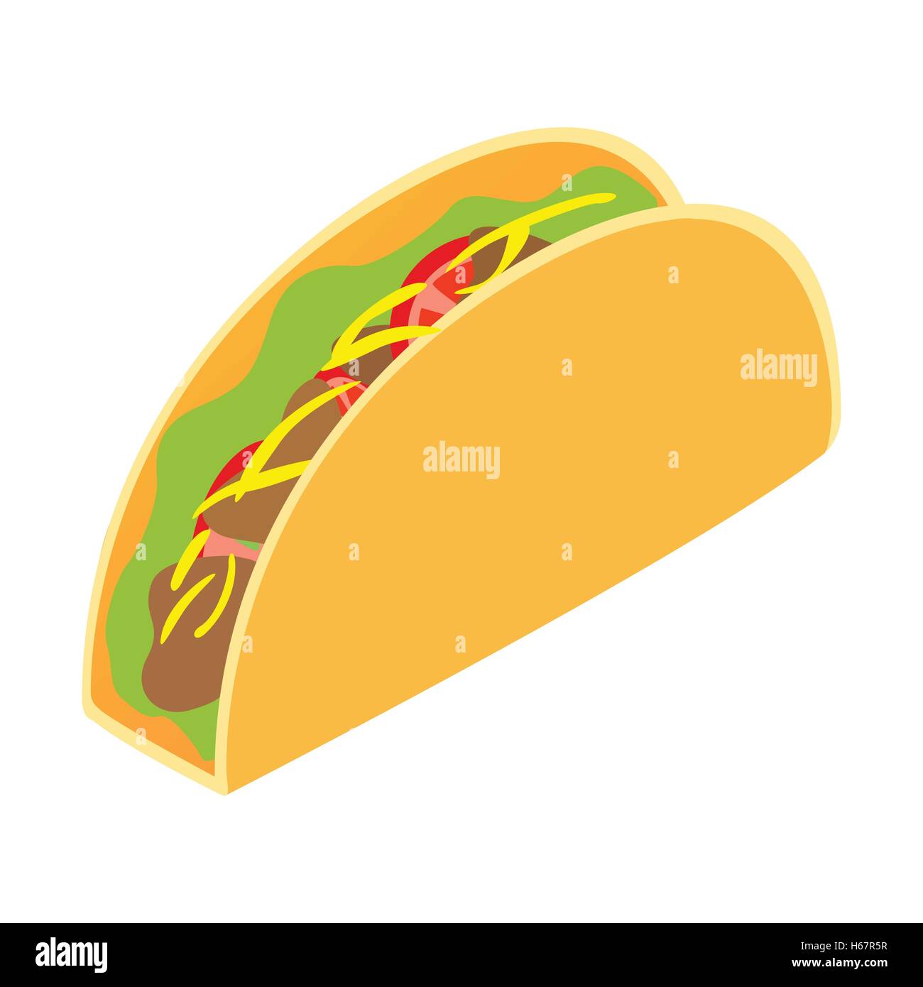 Pepper food icon isometric Stock Vector Images - Alamy